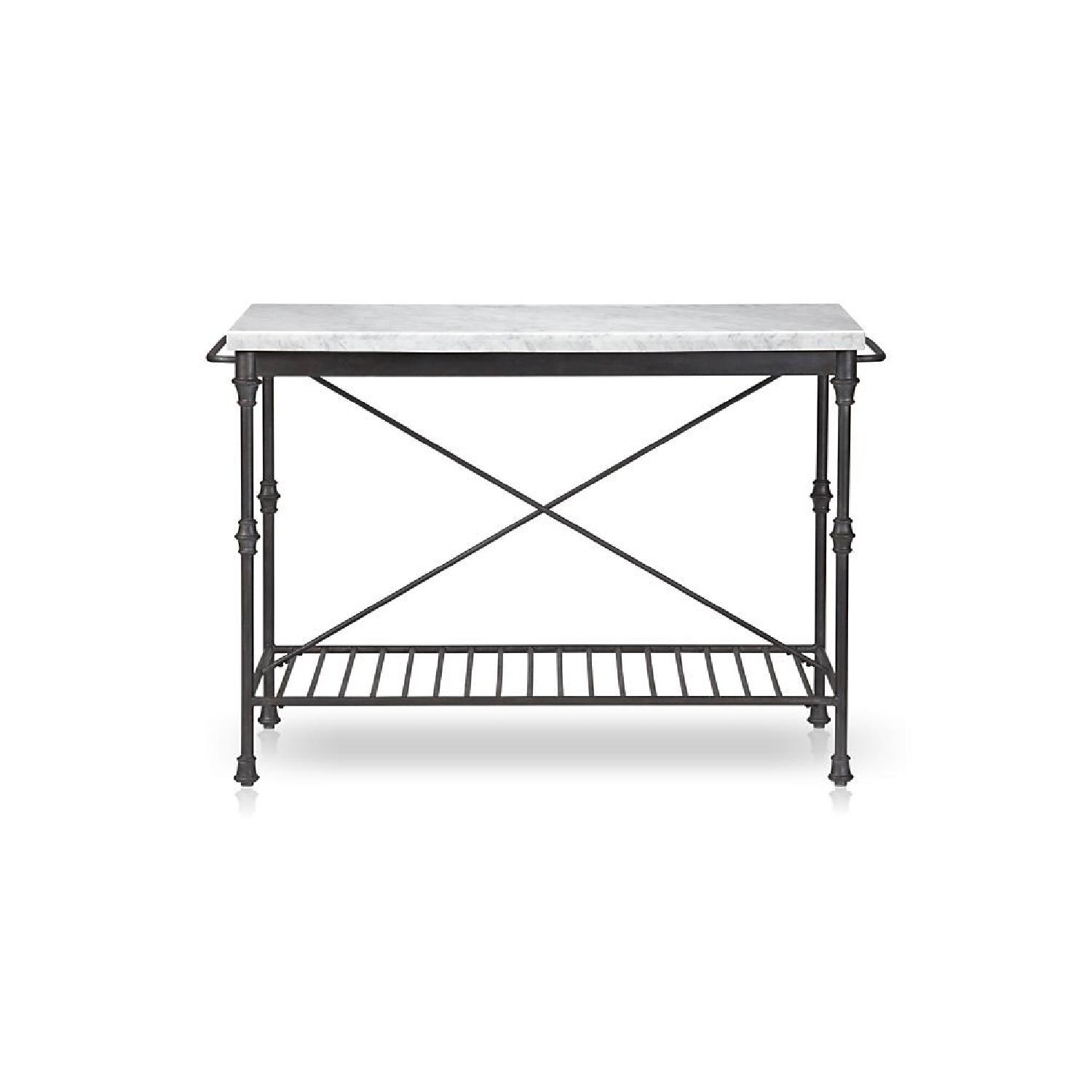 Crate & Barrel French Style Kitchen Island/Dining Table - AptDeco