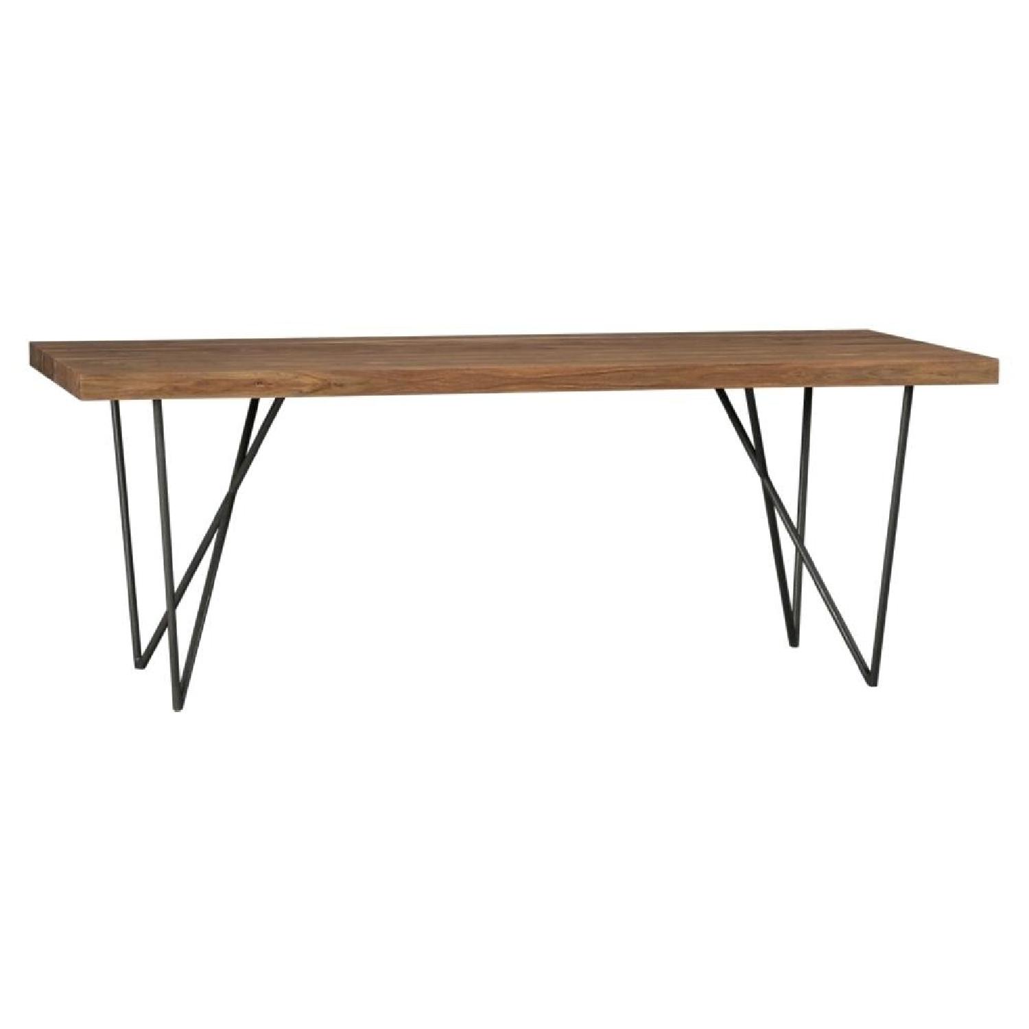 CB2 Dylan Dining Table w/ 1 Bench - AptDeco