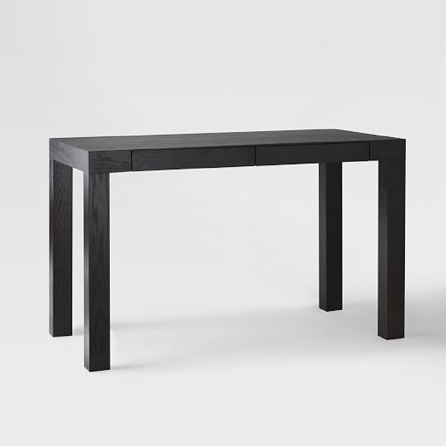 West elm black desk store
