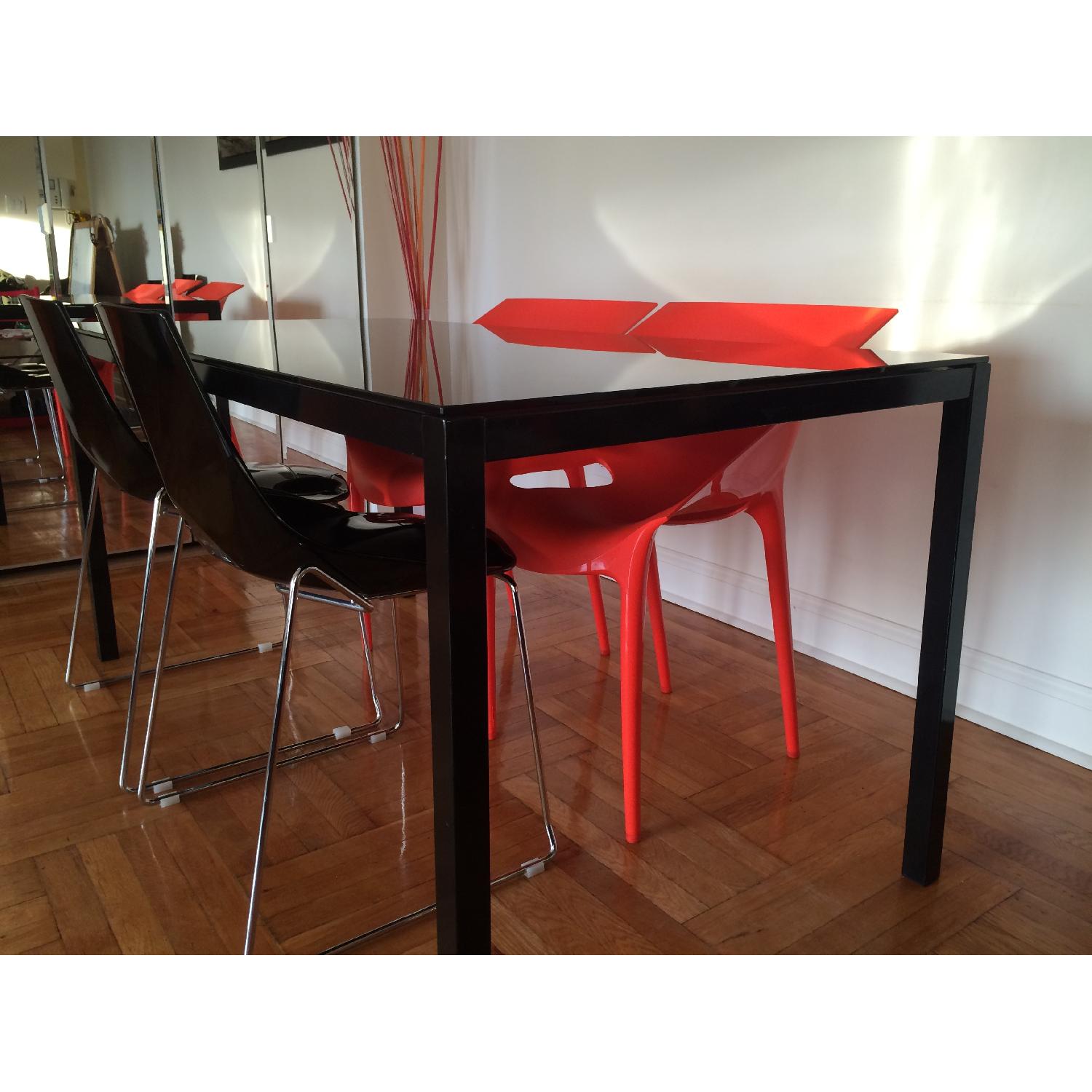 Plastic & Metal Dining Chairs - AptDeco