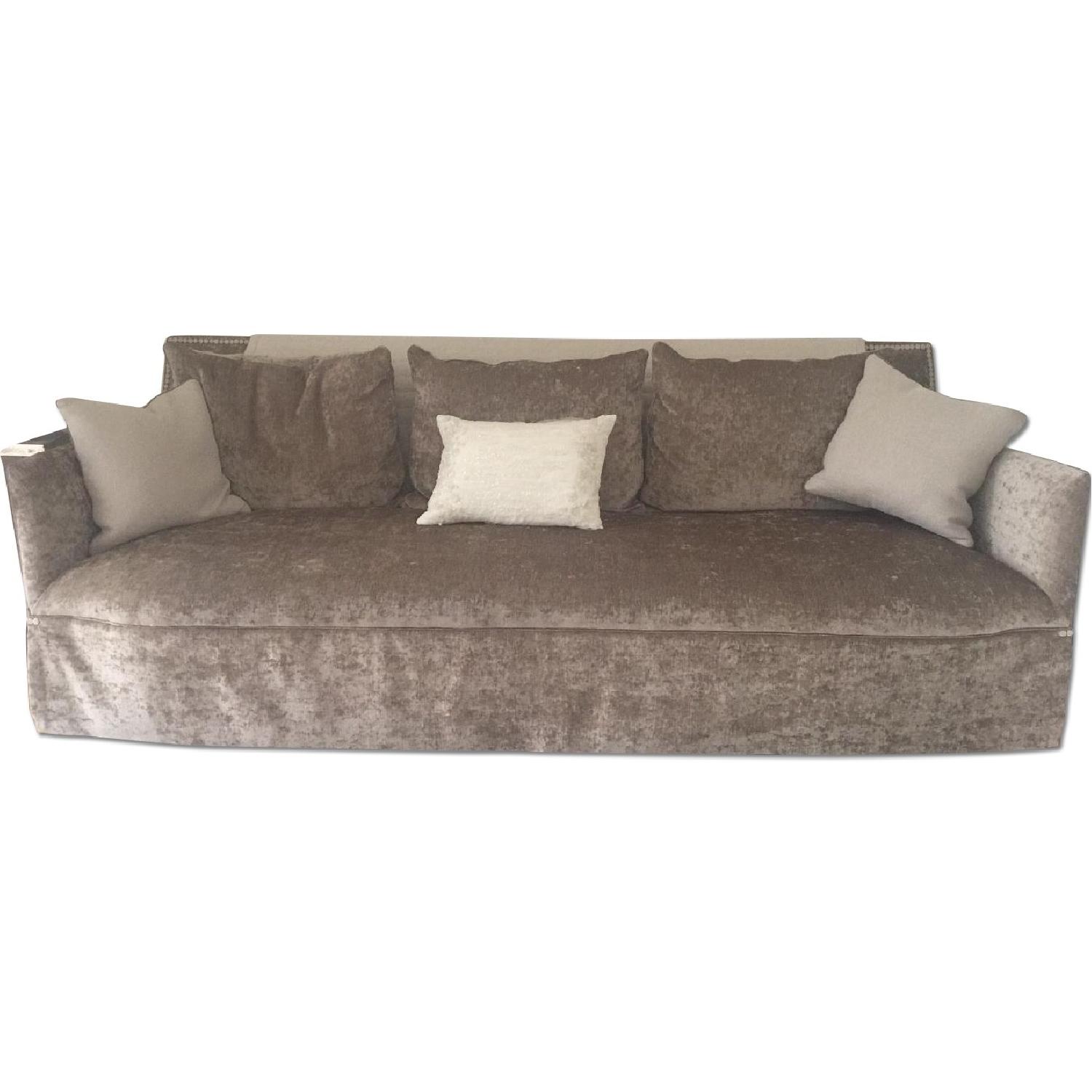 Microsuede Sofa - AptDeco