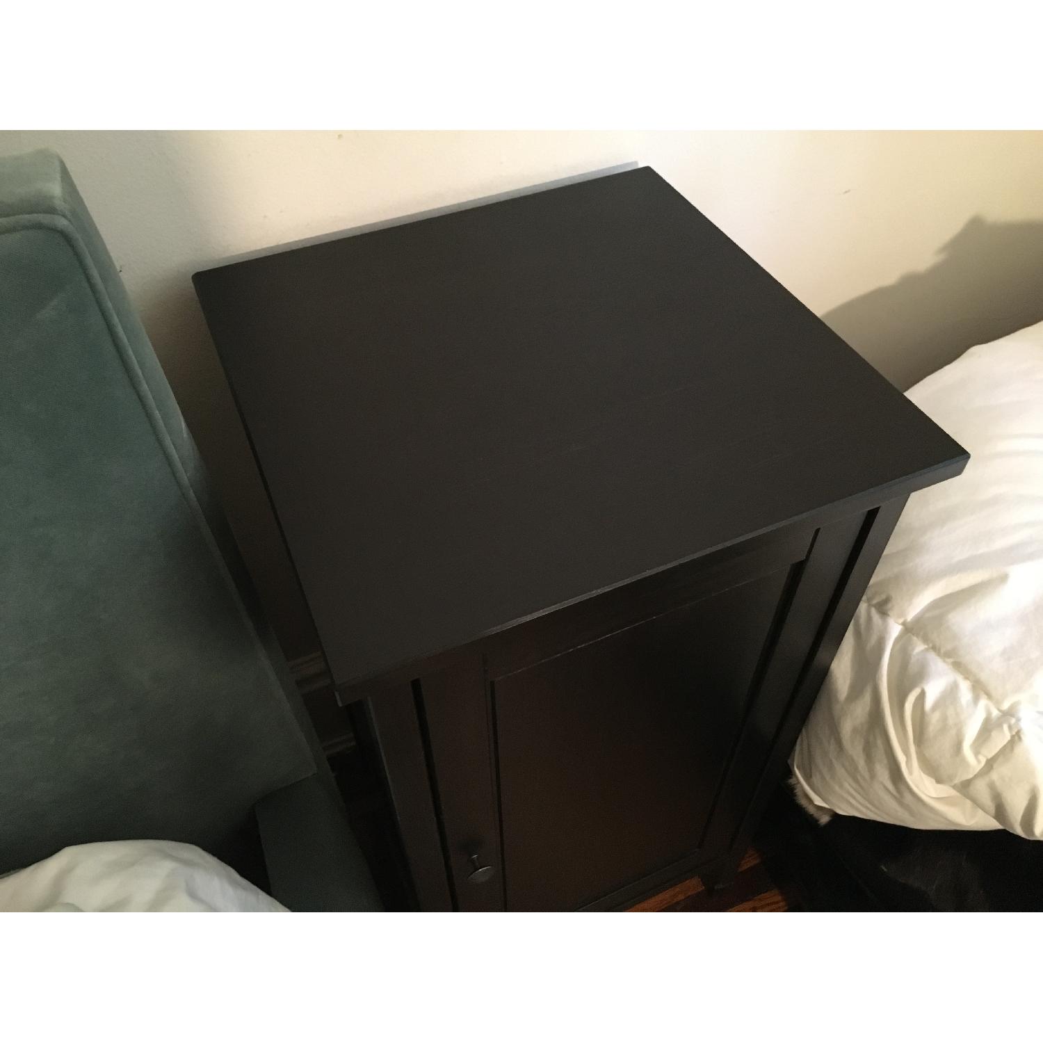 Ikea Hemnes Black Side Tables - AptDeco