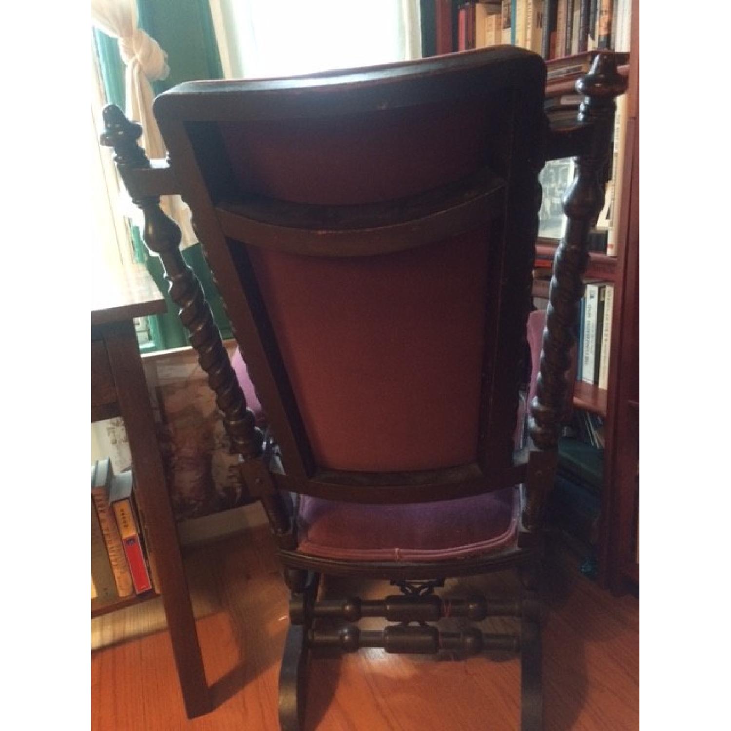 Antique Victorian Platform Rocking Chair - AptDeco