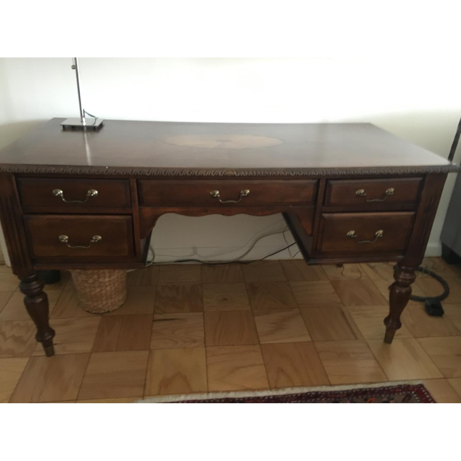 Pier 1 Desk w/ Drawers - AptDeco