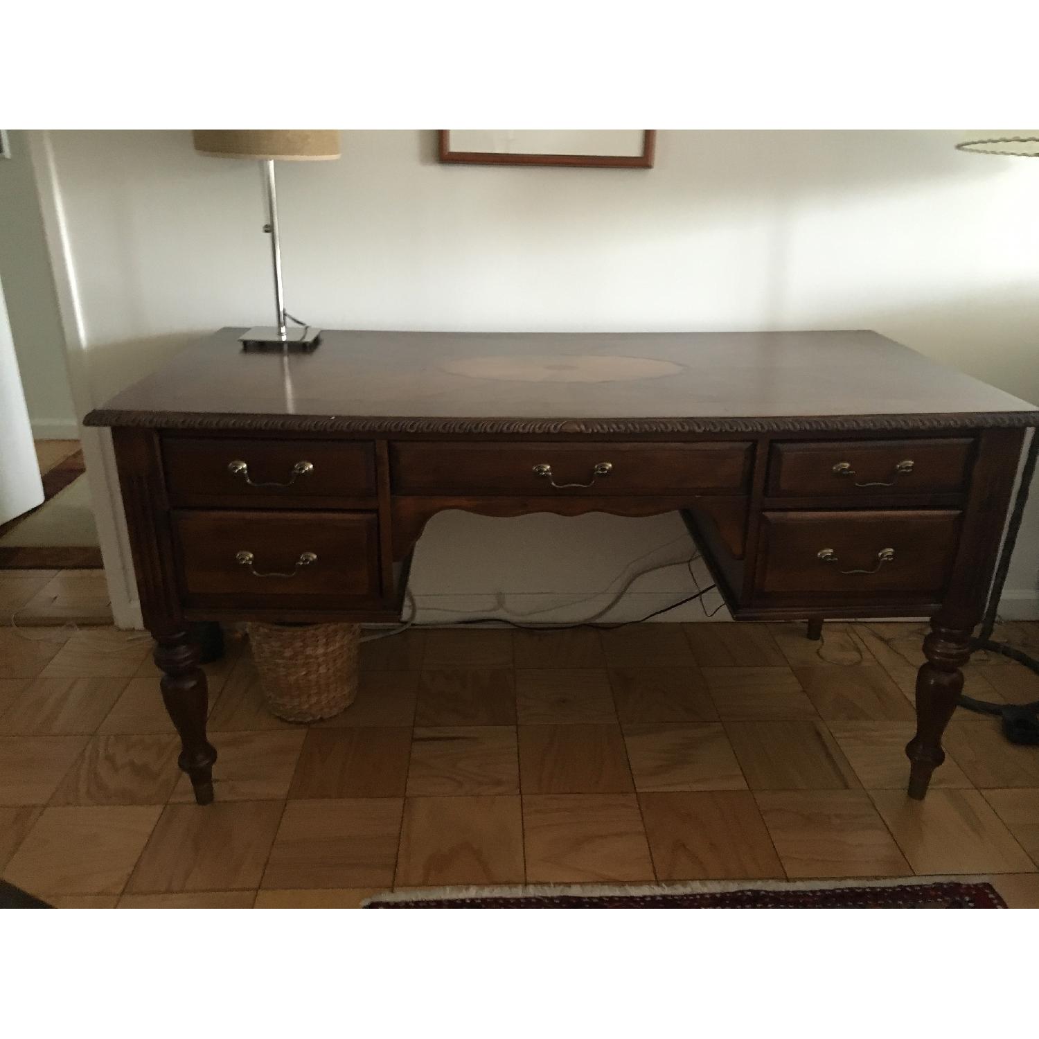 Pier 1 Desk w/ Drawers - AptDeco