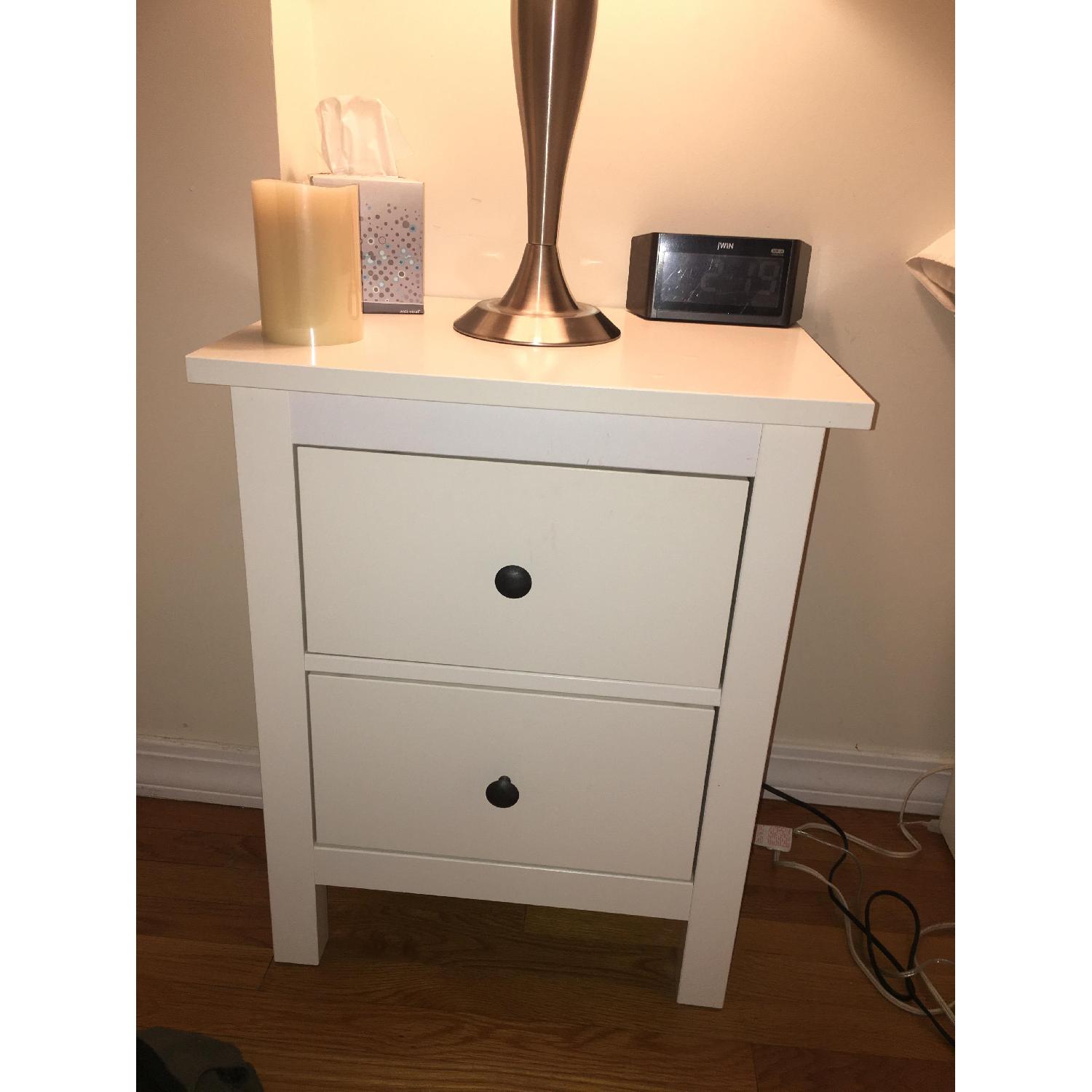 Ikea Hemnes 2 Drawer Nightstand - AptDeco