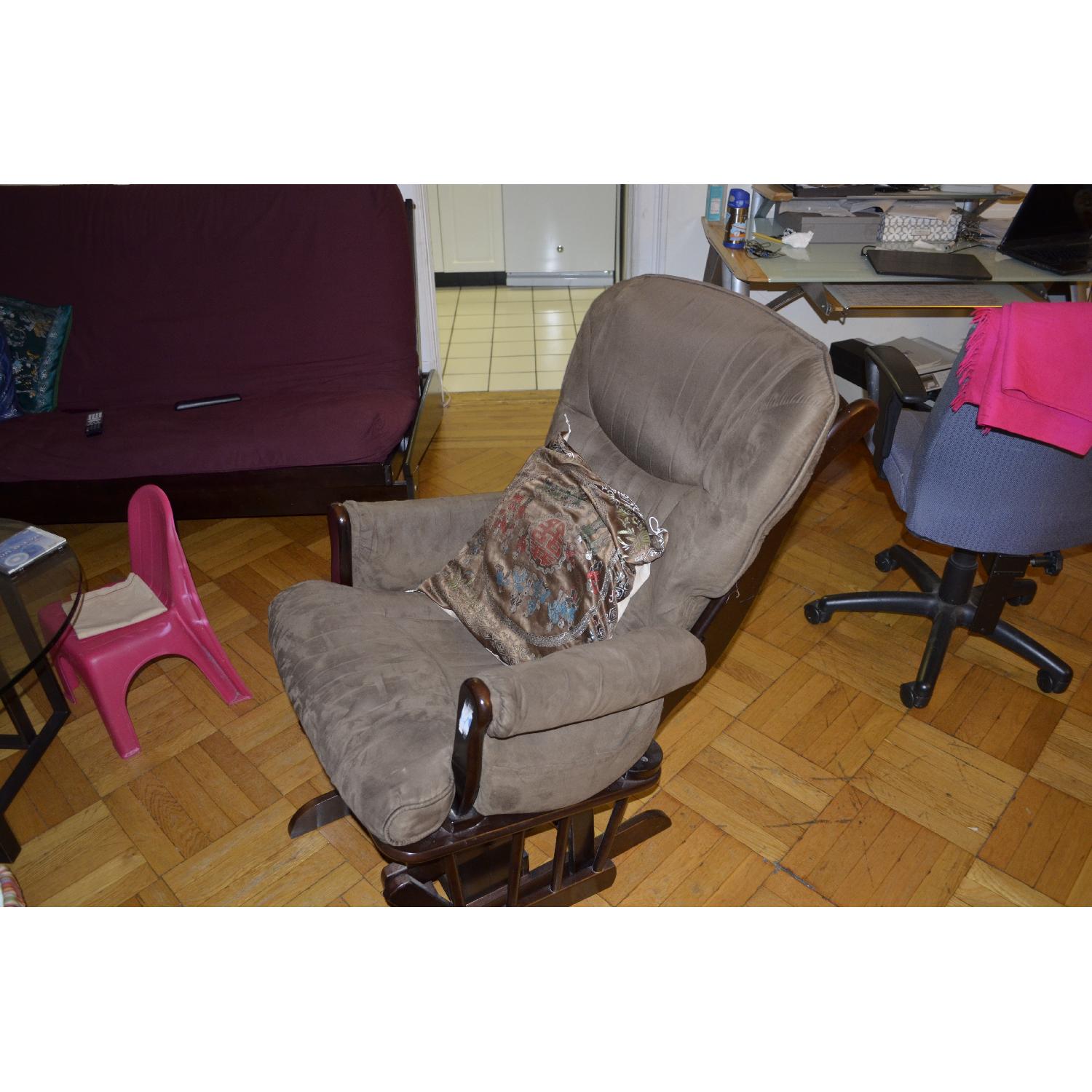 Shermag Glider Rocker & Ottoman - AptDeco