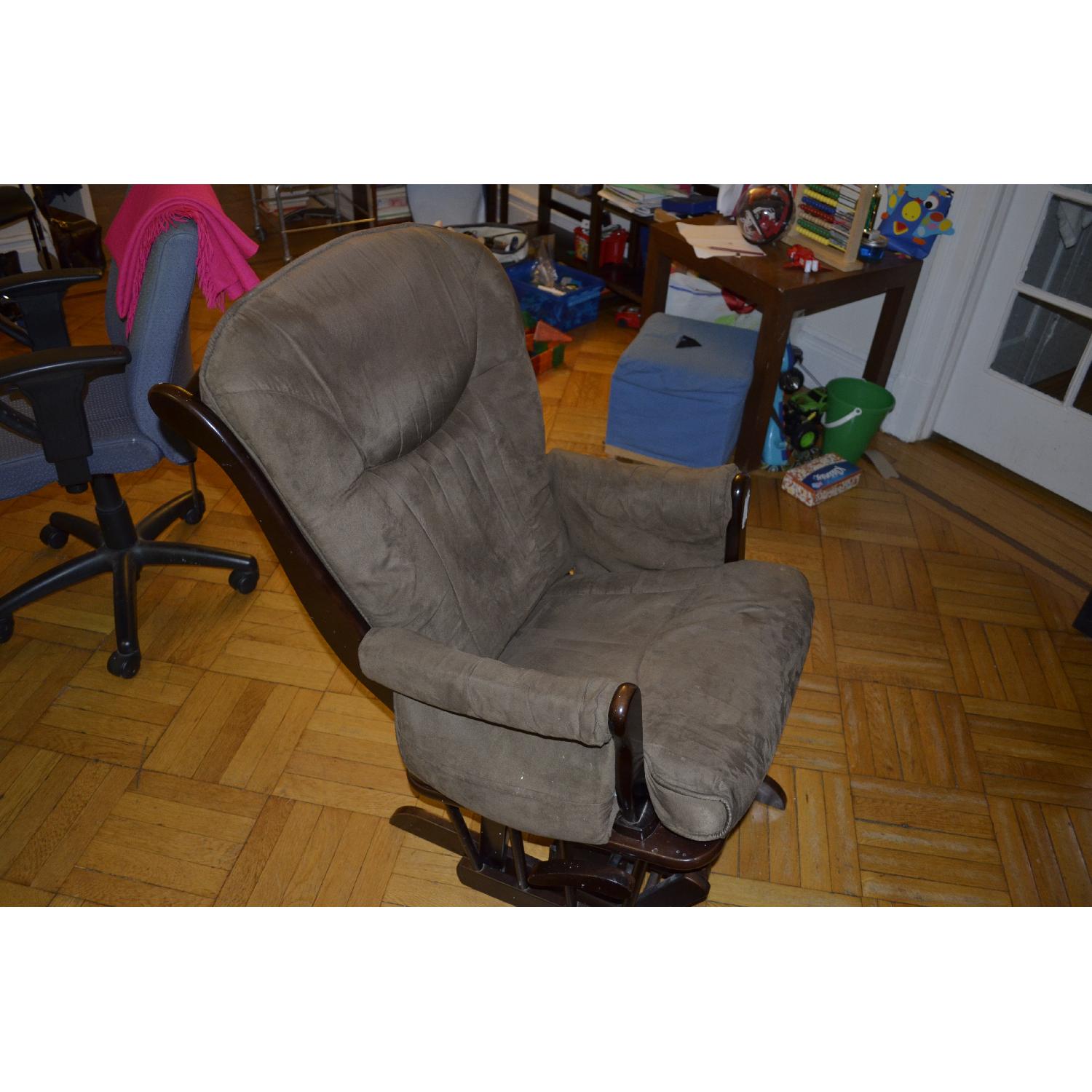 Shermag Glider Rocker & Ottoman - AptDeco