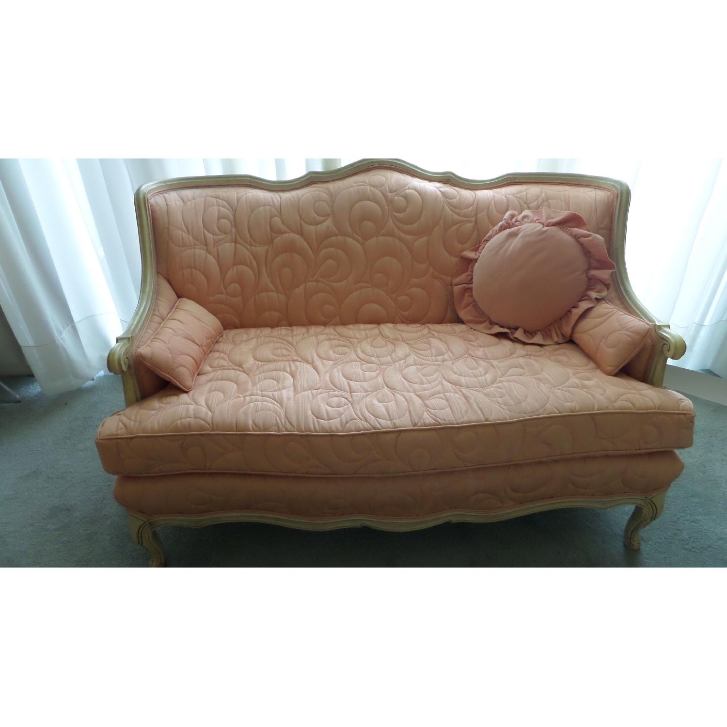 Custom Made Love Seat - AptDeco