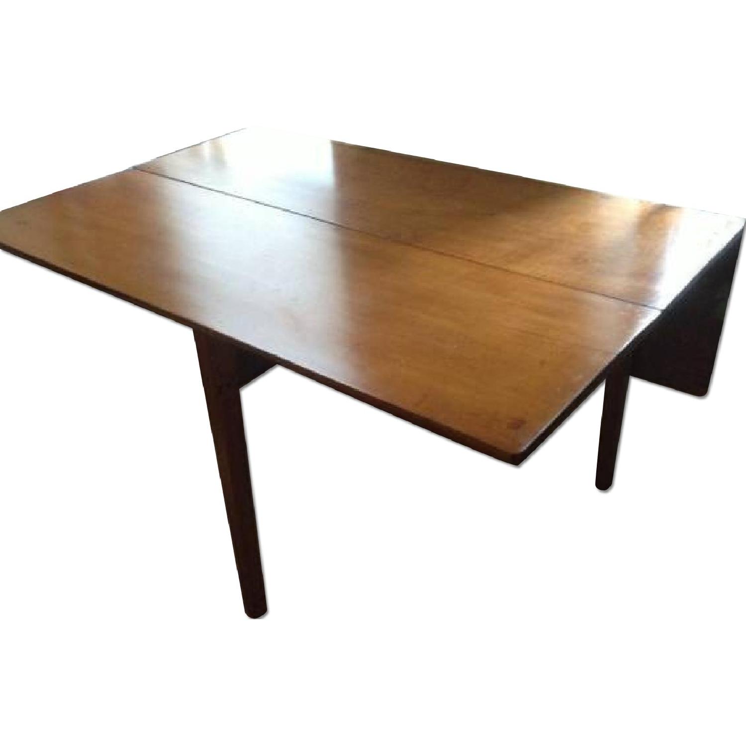 Antique Maple Chippendale Drop Leaf Table - AptDeco