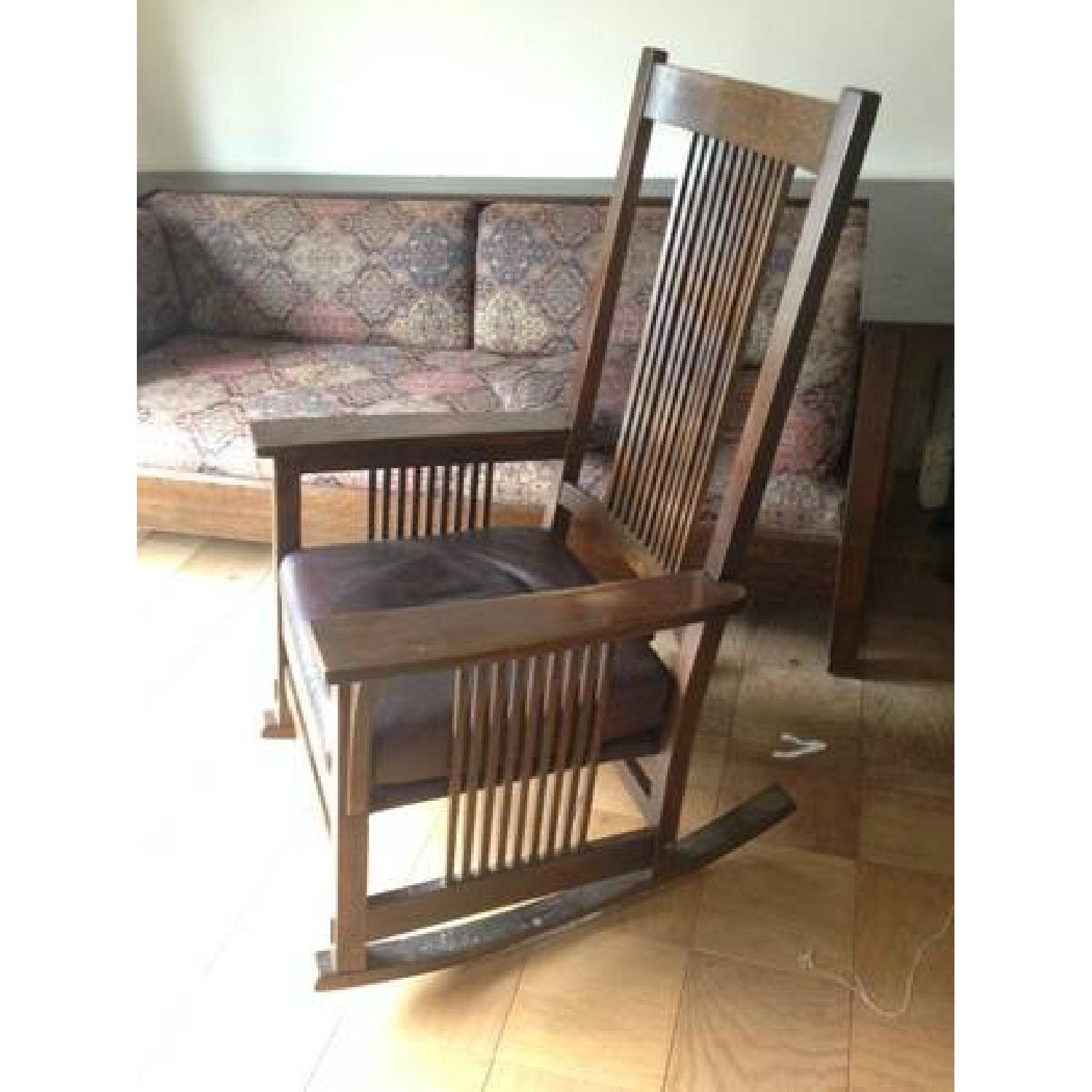 Stickley EJ Audi Spindle Rocking Chair - AptDeco