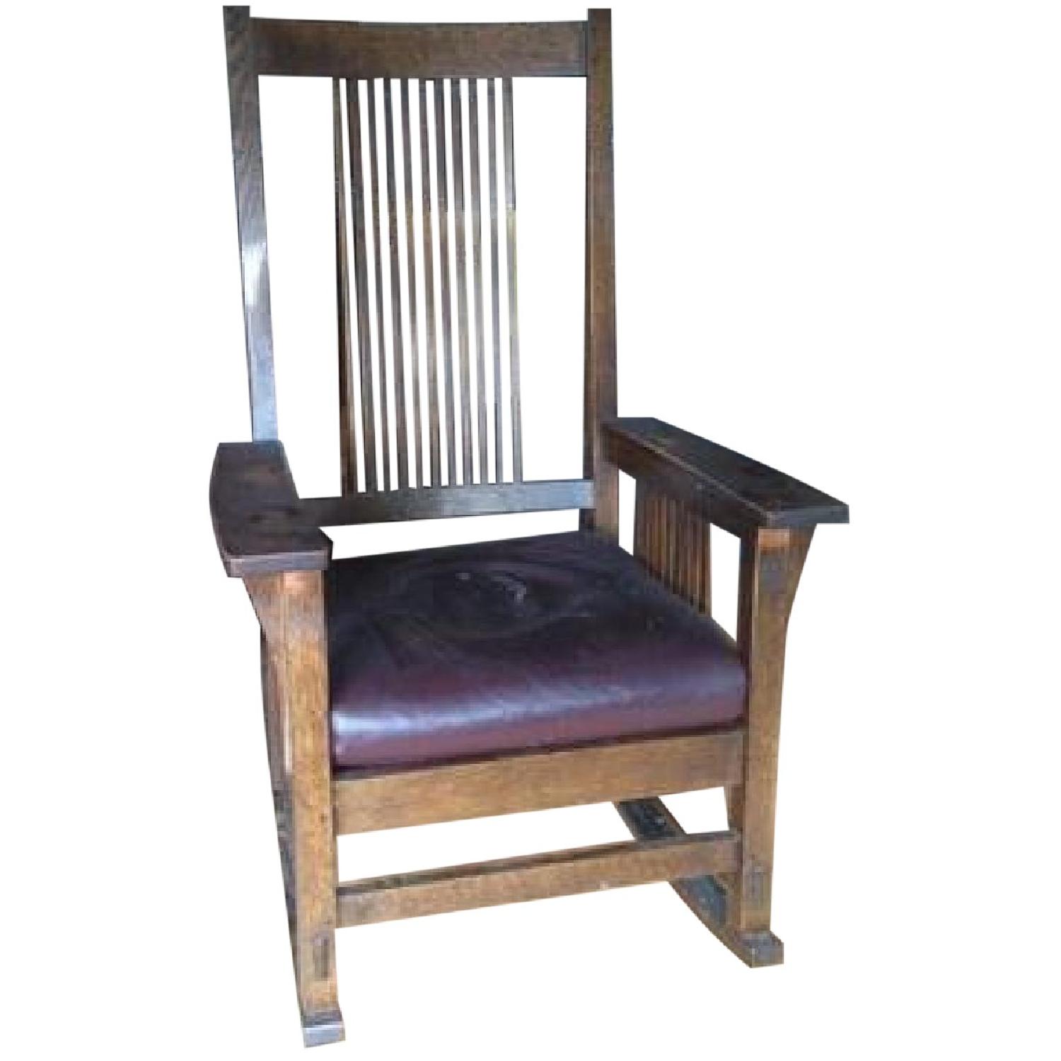Stickley EJ Audi Spindle Rocking Chair - AptDeco