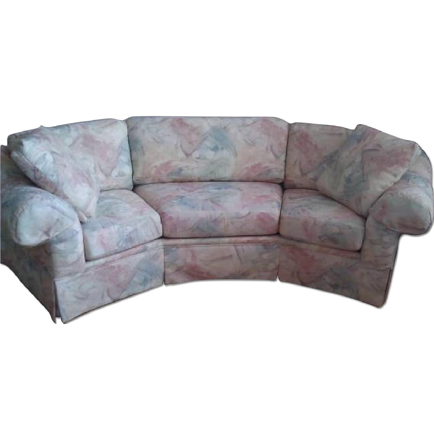 Thomasville Crescent Shape Sofa - AptDeco