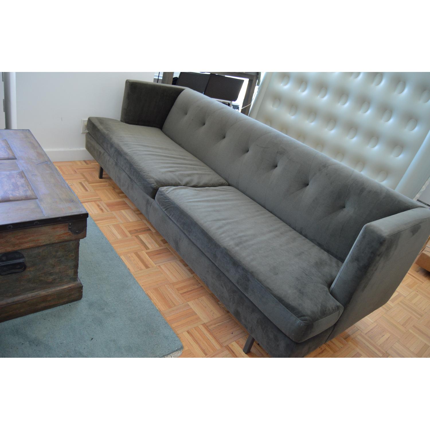 CB2 Avec Sofa Pewter - AptDeco
