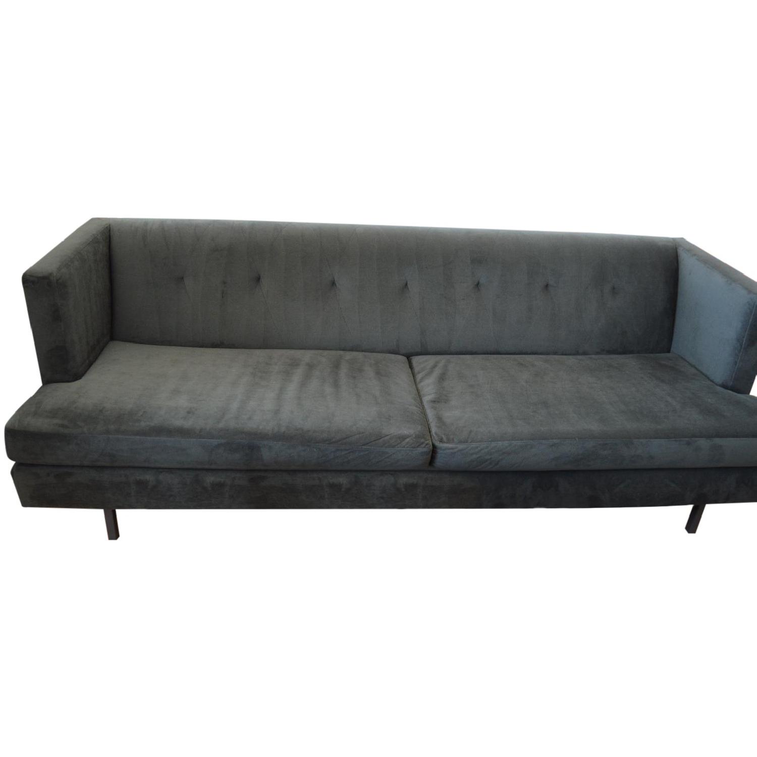 CB2 Avec Sofa Pewter - AptDeco