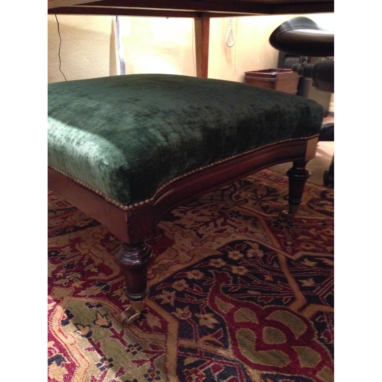 Regency Style Upholstered Ottoman Coffee Table - AptDeco