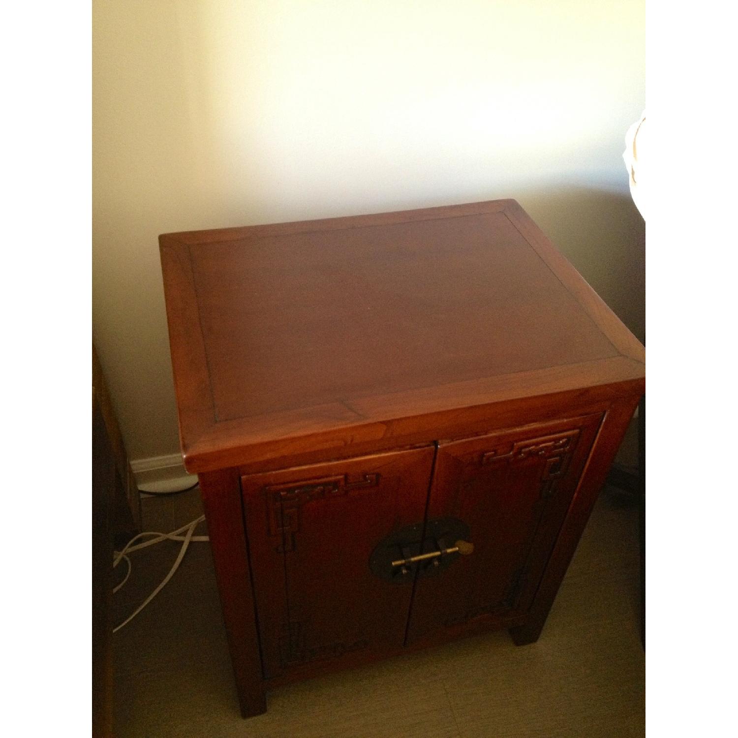 Asian Style Cabinets - 2 Available - AptDeco