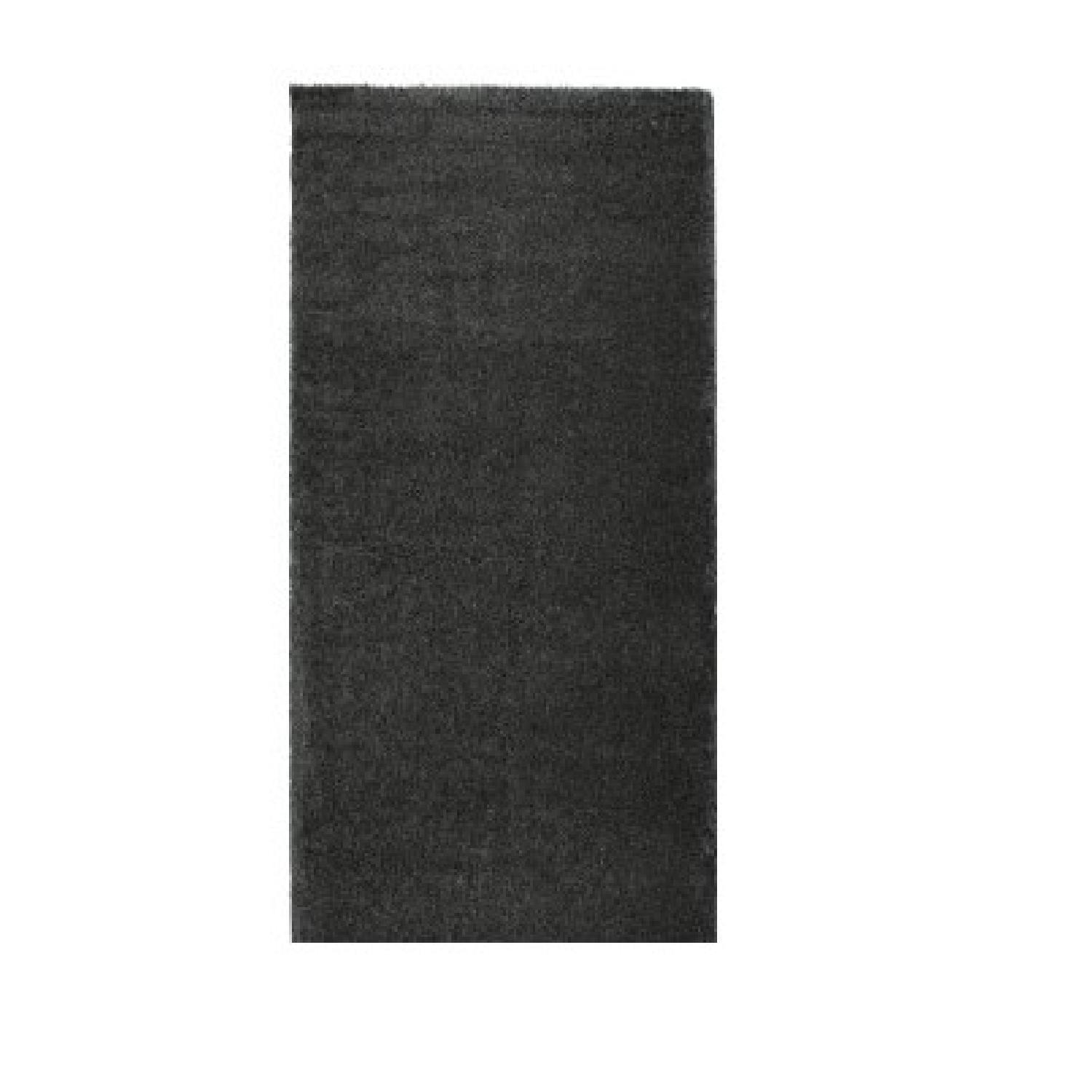 Ikea Adum Dark Gray Runner Rugs - AptDeco