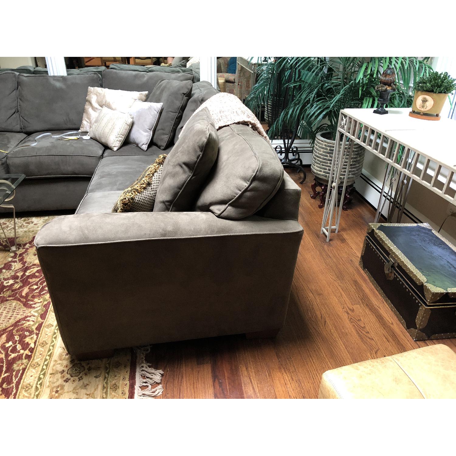 Bernhardt Olive Sleeper Sectional Sofa - AptDeco