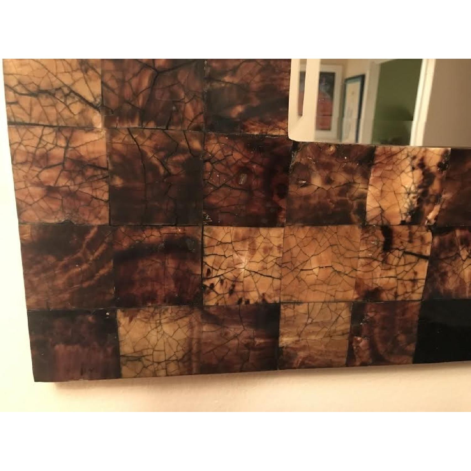 Pottery Barn Tortoise Shell Mirror - AptDeco