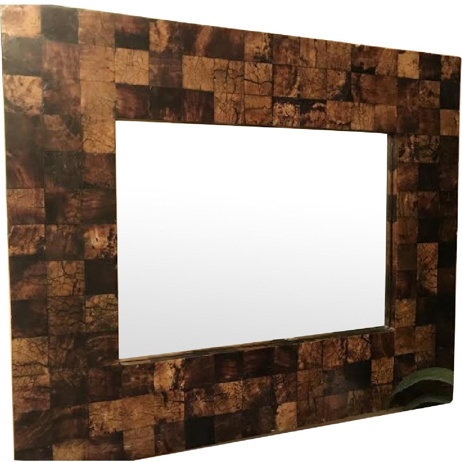 Pottery Barn Tortoise Shell Mirror - AptDeco