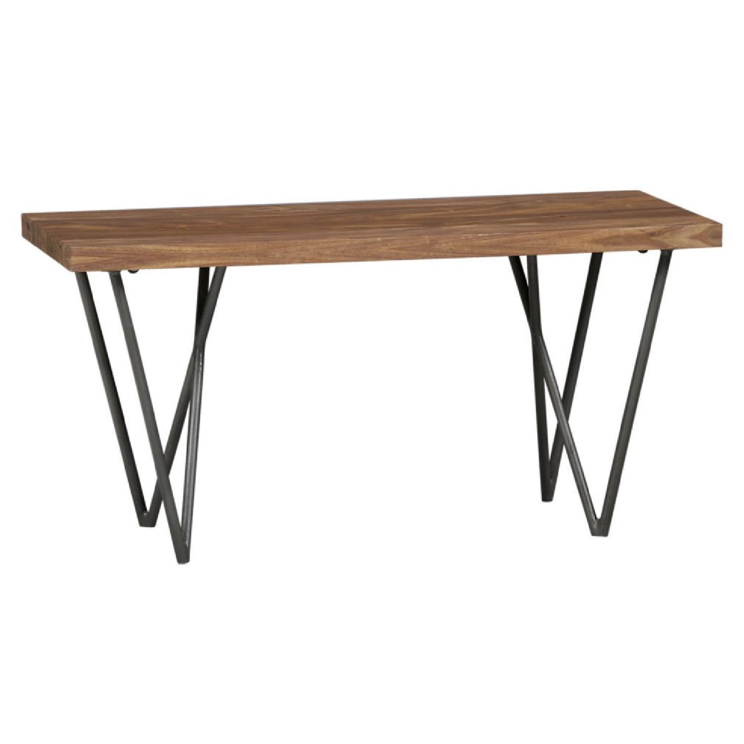 CB2 Dylan Dining Table w/ 1 Bench - AptDeco