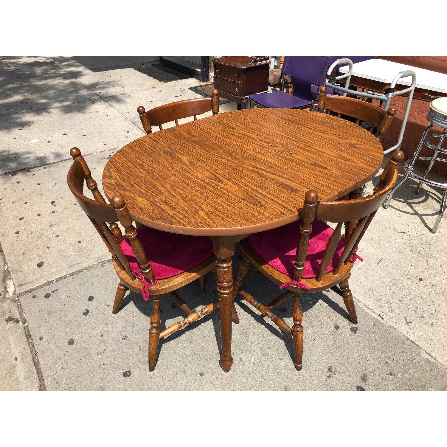 Vintage 1980s Table w/ 4 Chairs - AptDeco