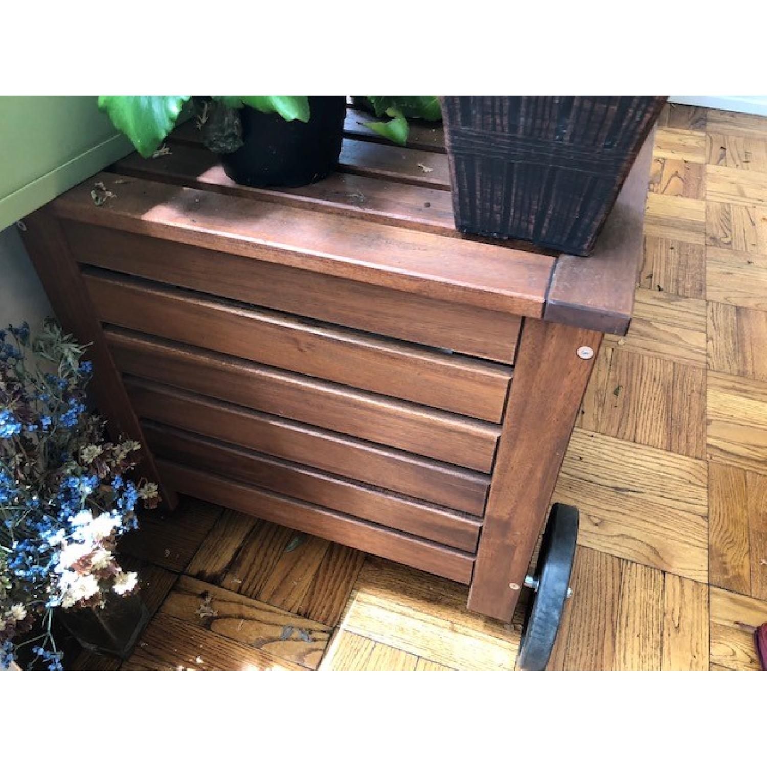 Ikea Applaro Wooden Storage Bench/Table - AptDeco
