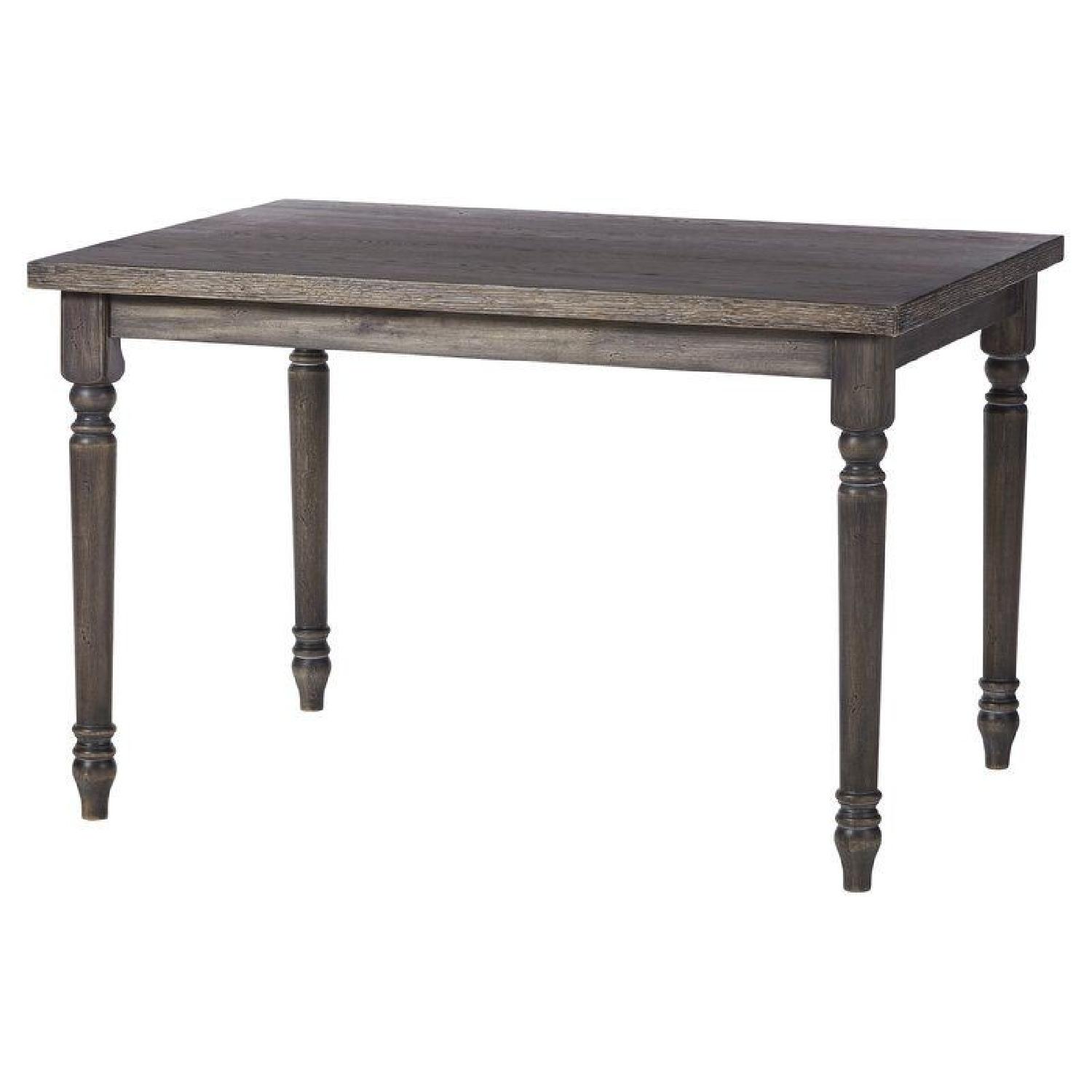 Lark Manor Loukas Weather Wood Dining Table - AptDeco