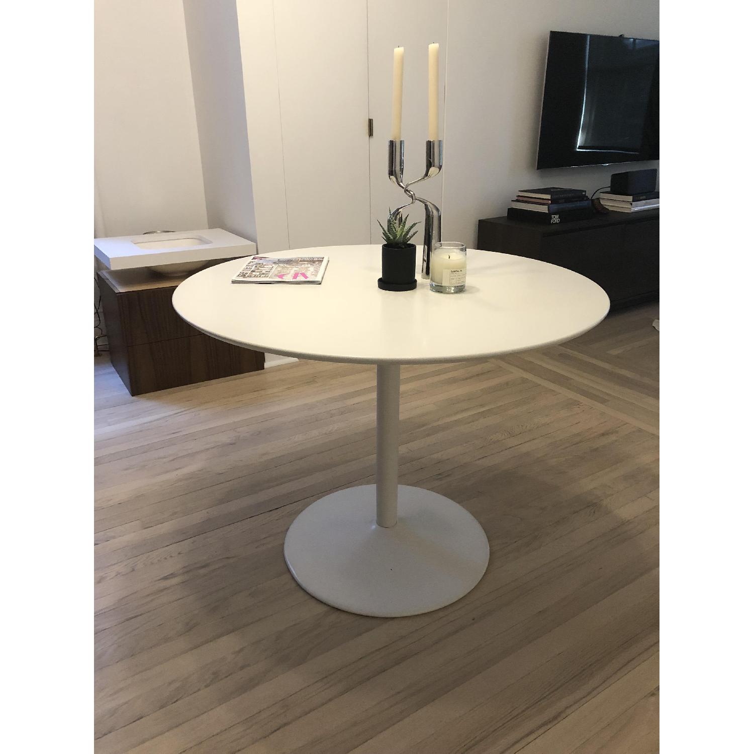 CB2 Odyssey White Dining Table - AptDeco