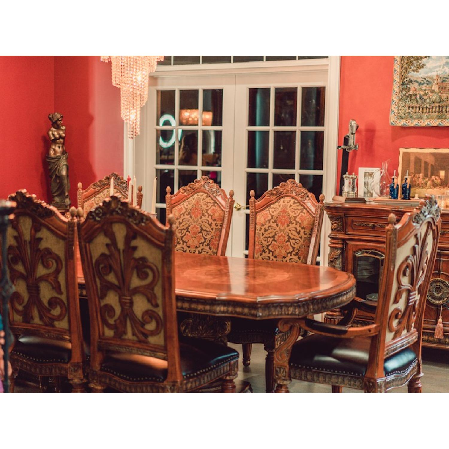 Michael Amini Villa Valencia Dining Table w/ 10 Chairs - AptDeco