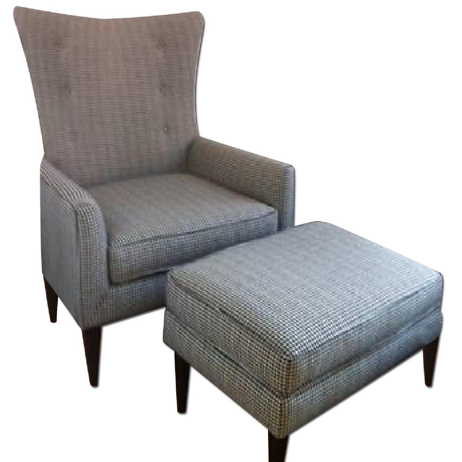 Room & Board Louis Chair & Ottoman - AptDeco