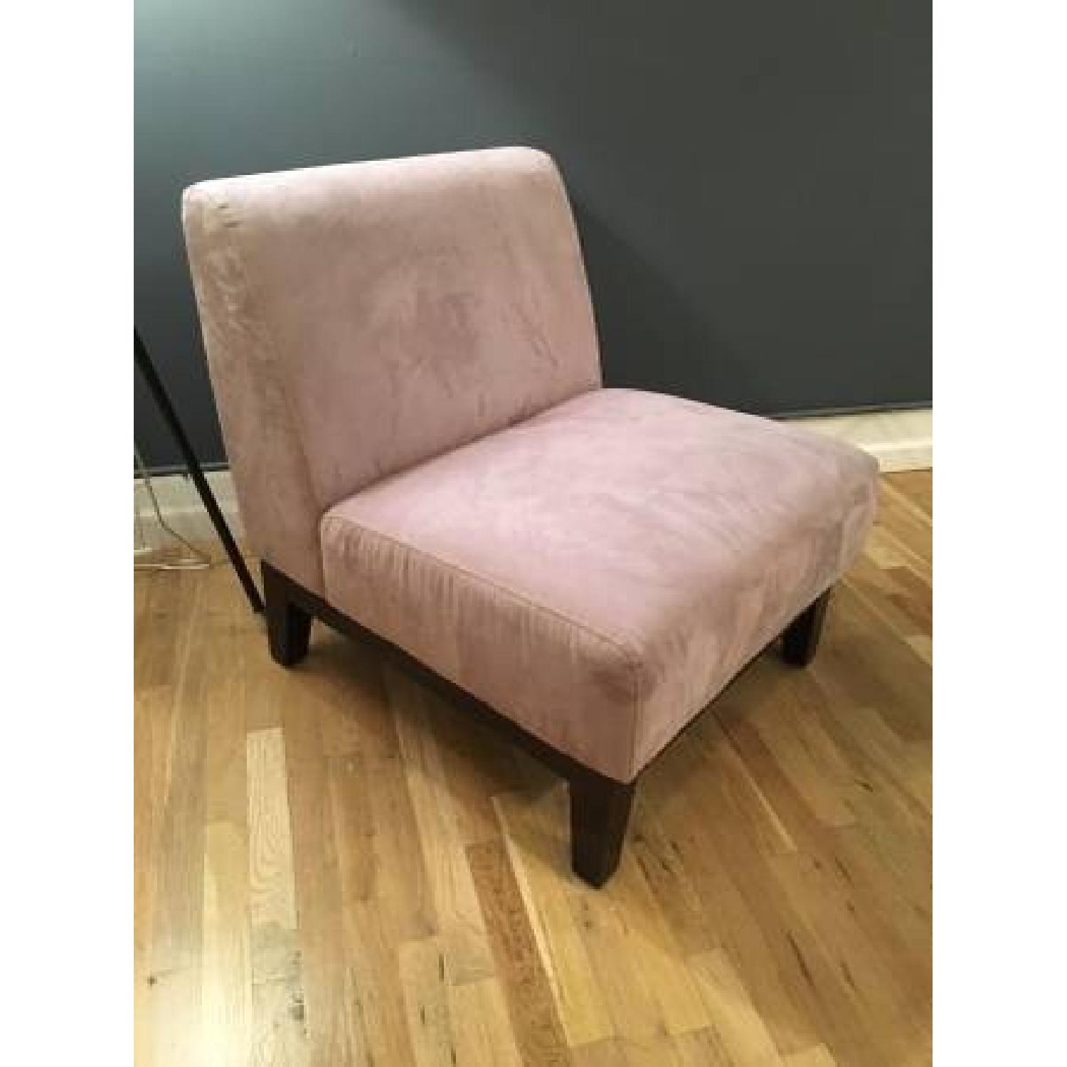 Armless Stuffed Accent Chairs - AptDeco