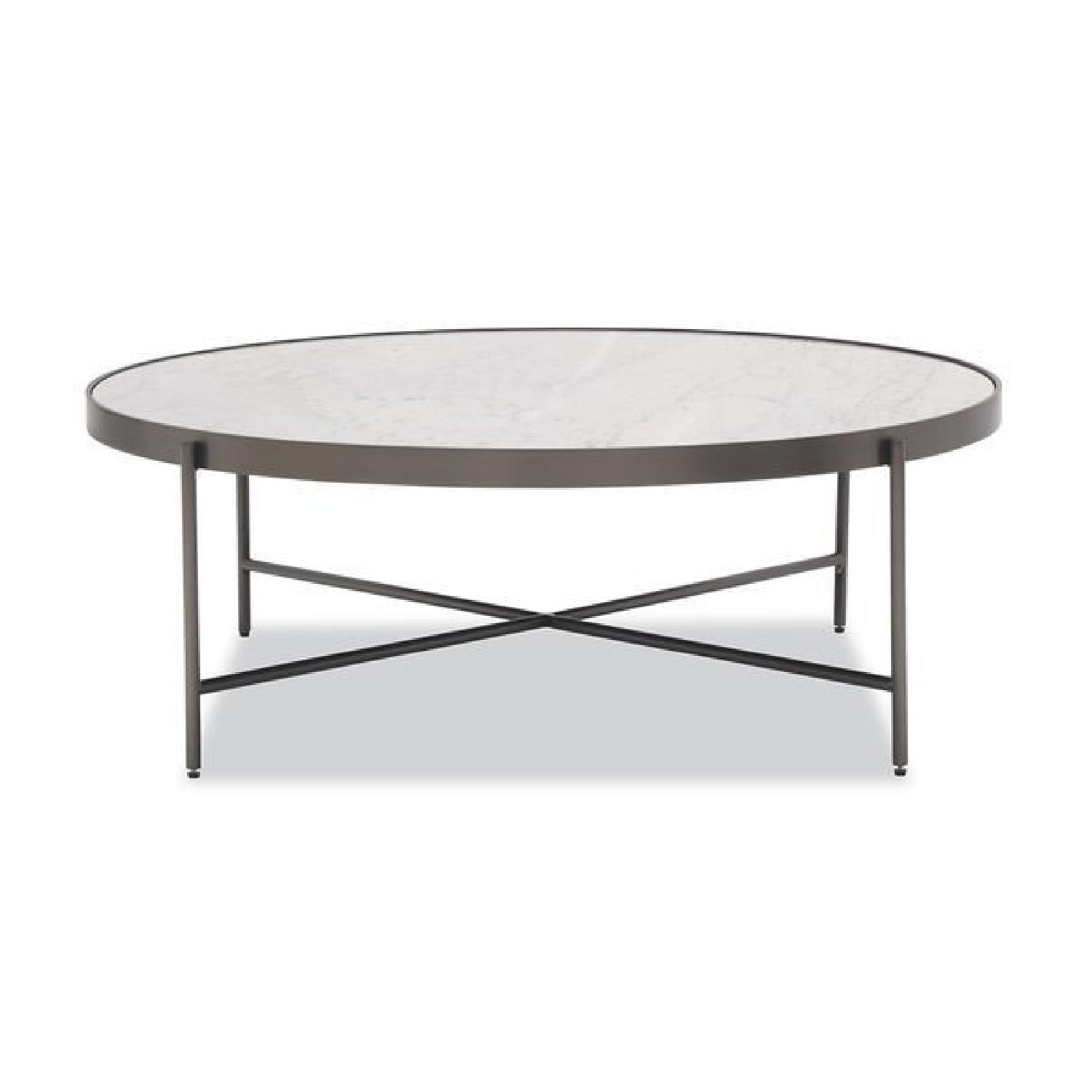 Mitchell Gold + Bob Williams Turino Marble Cocktail Table - AptDeco