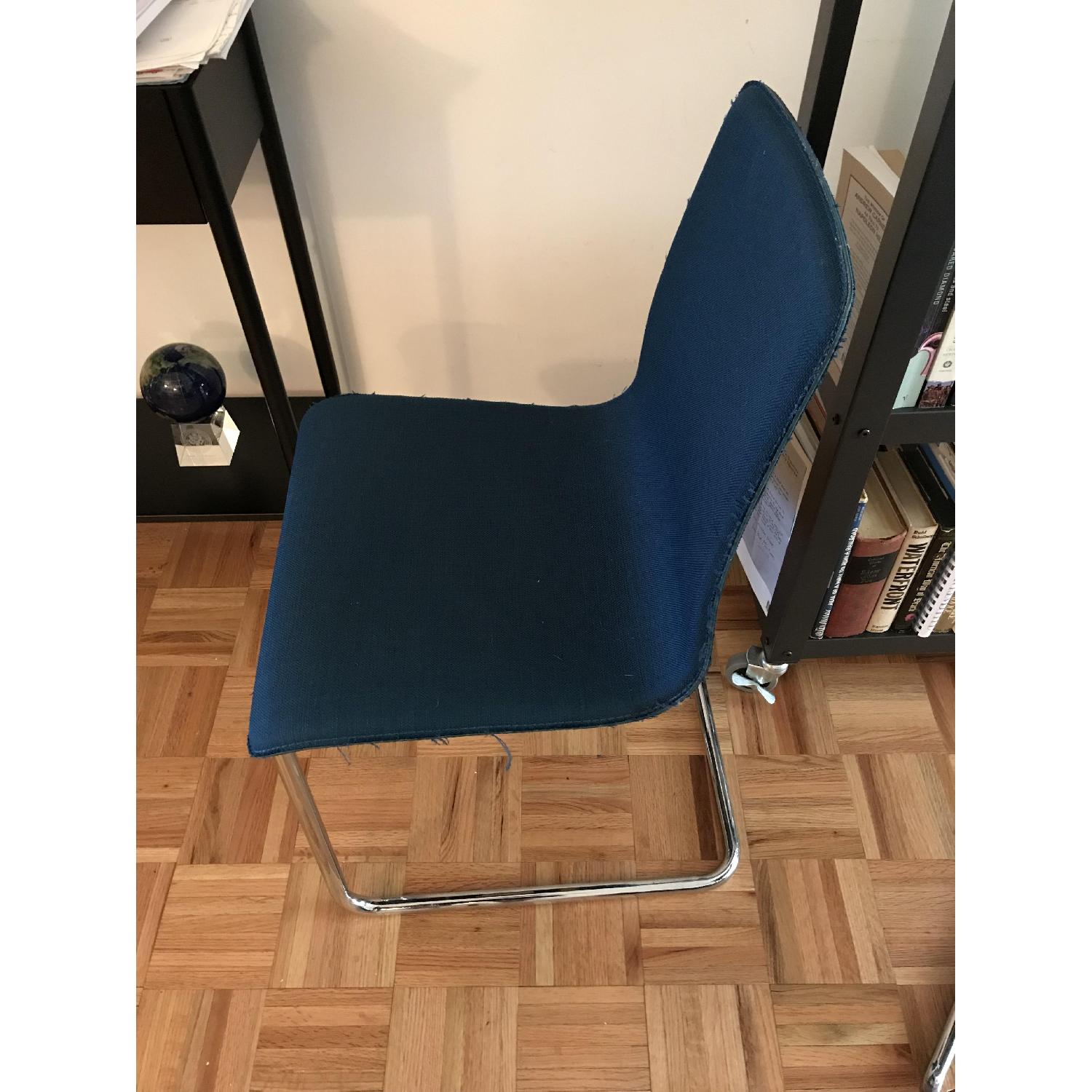 CB2 Pony Peacock Dining Chair - AptDeco