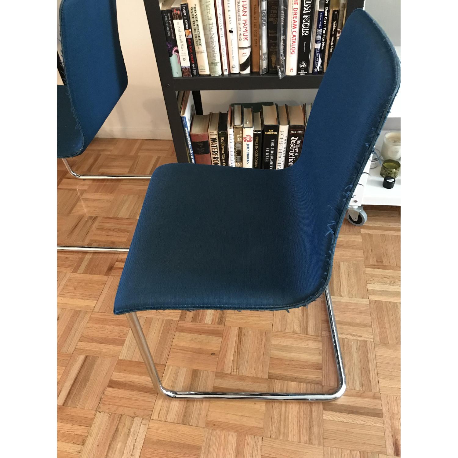 CB2 Pony Peacock Dining Chair - AptDeco