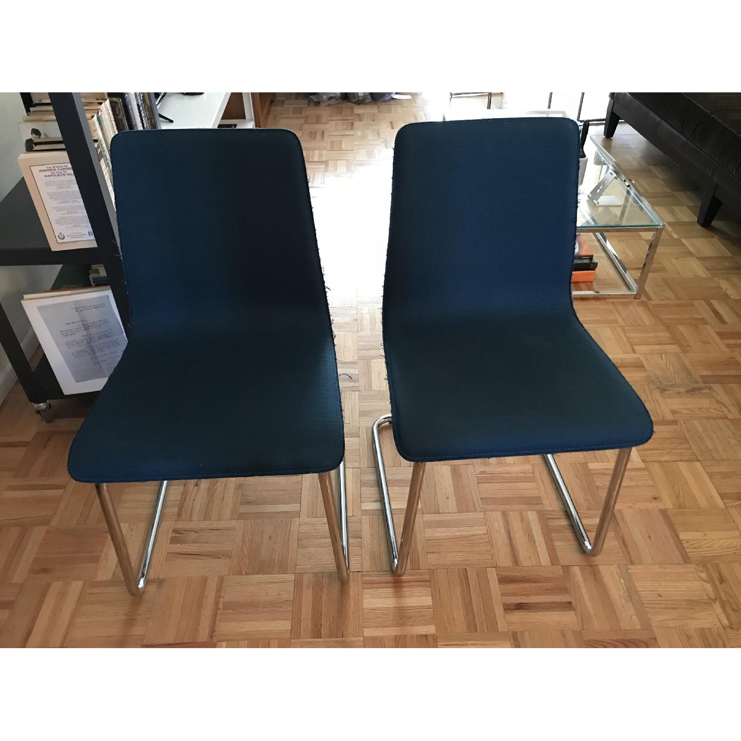 CB2 Pony Peacock Dining Chair - AptDeco