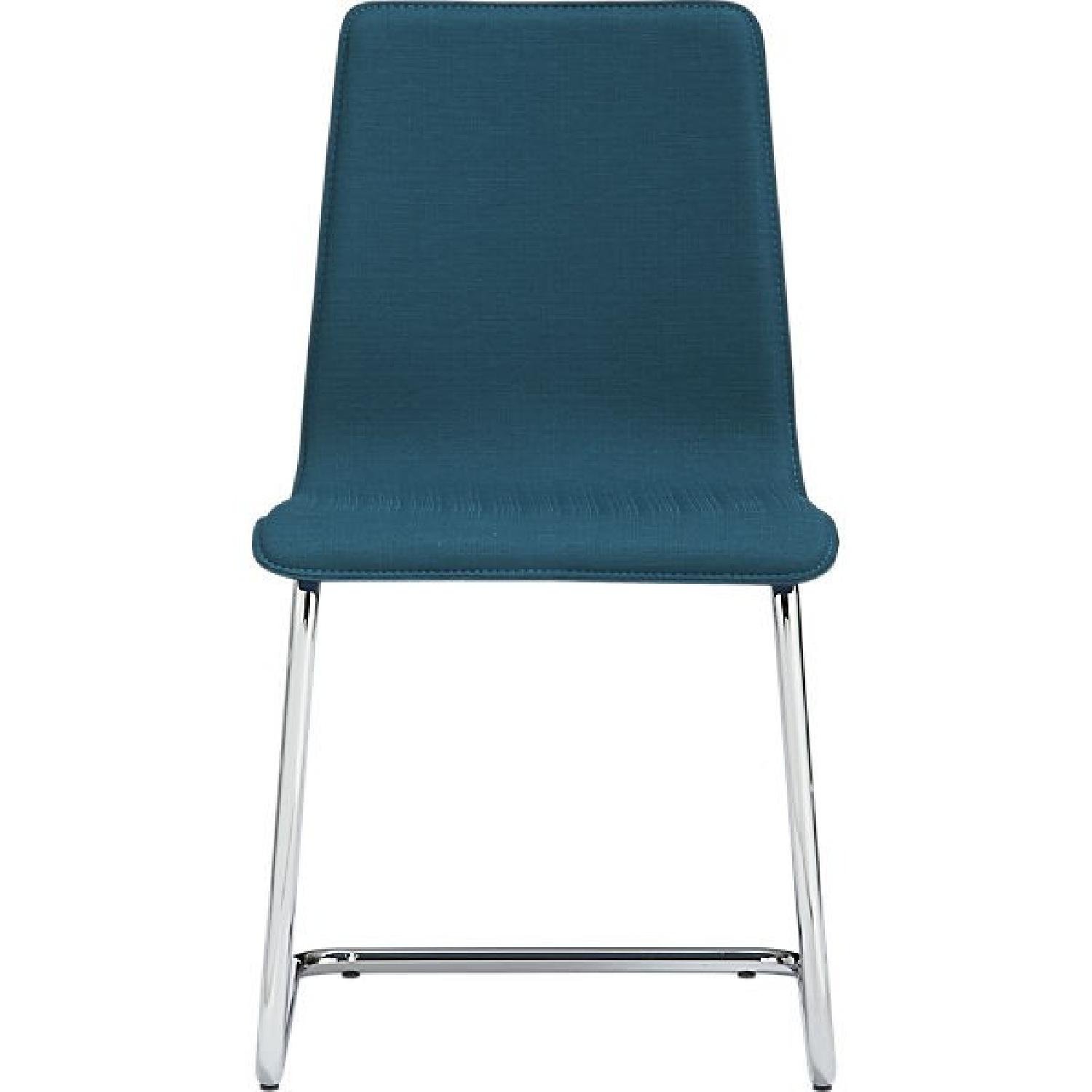 CB2 Pony Peacock Dining Chair - AptDeco
