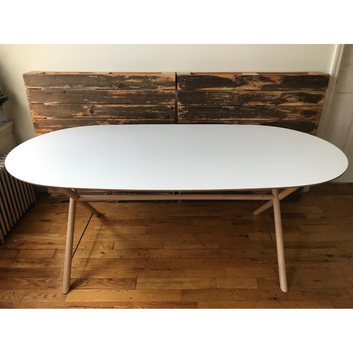 Ikea White Birch Table - AptDeco