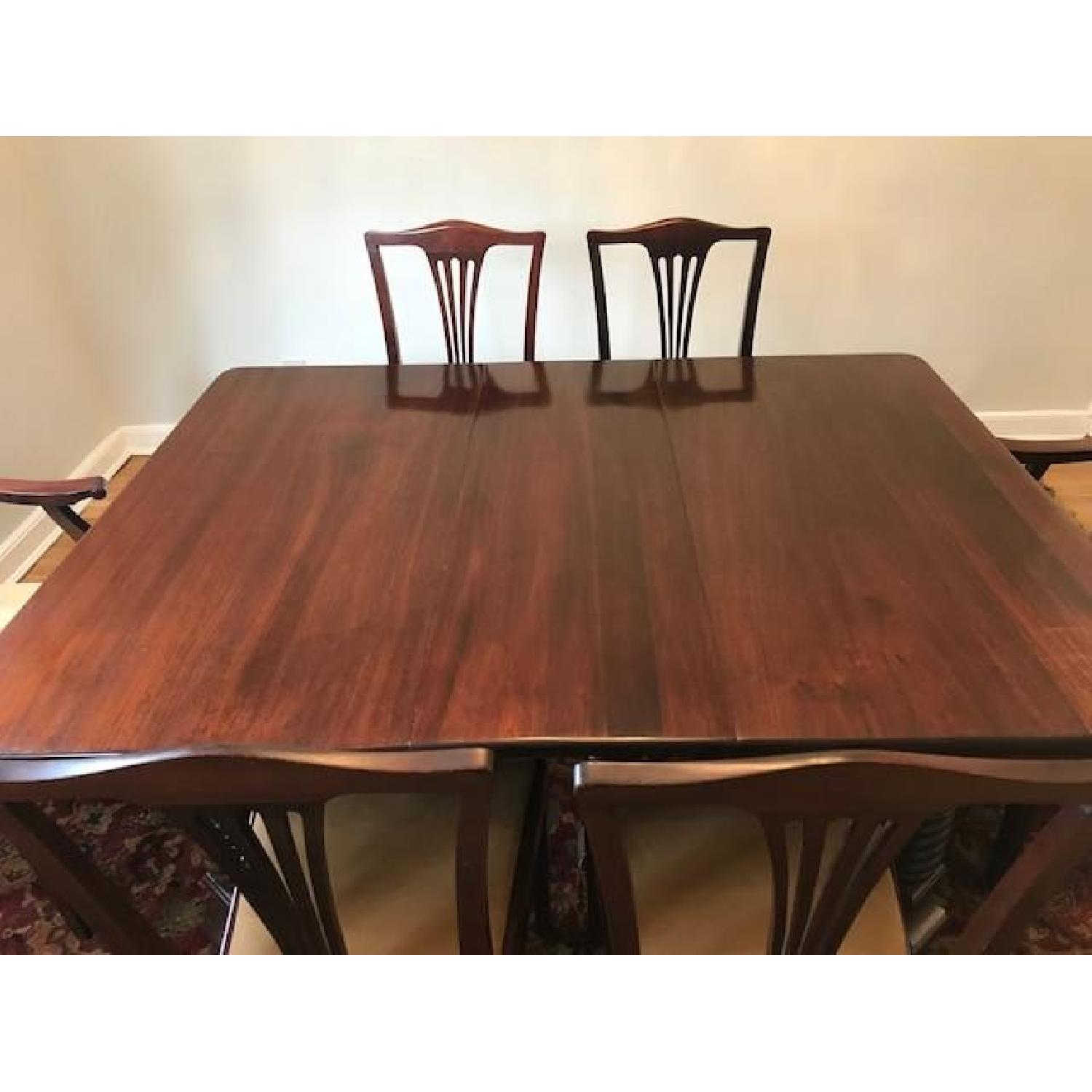 Vintage Expandable Mahogany Dining Table w/ 6 Chairs - AptDeco