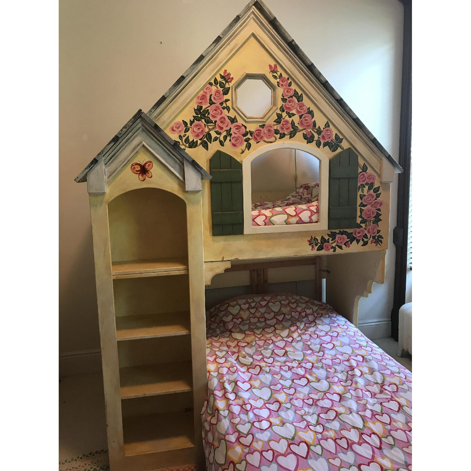 Handmade Treehouse Girls Loft Bed - AptDeco