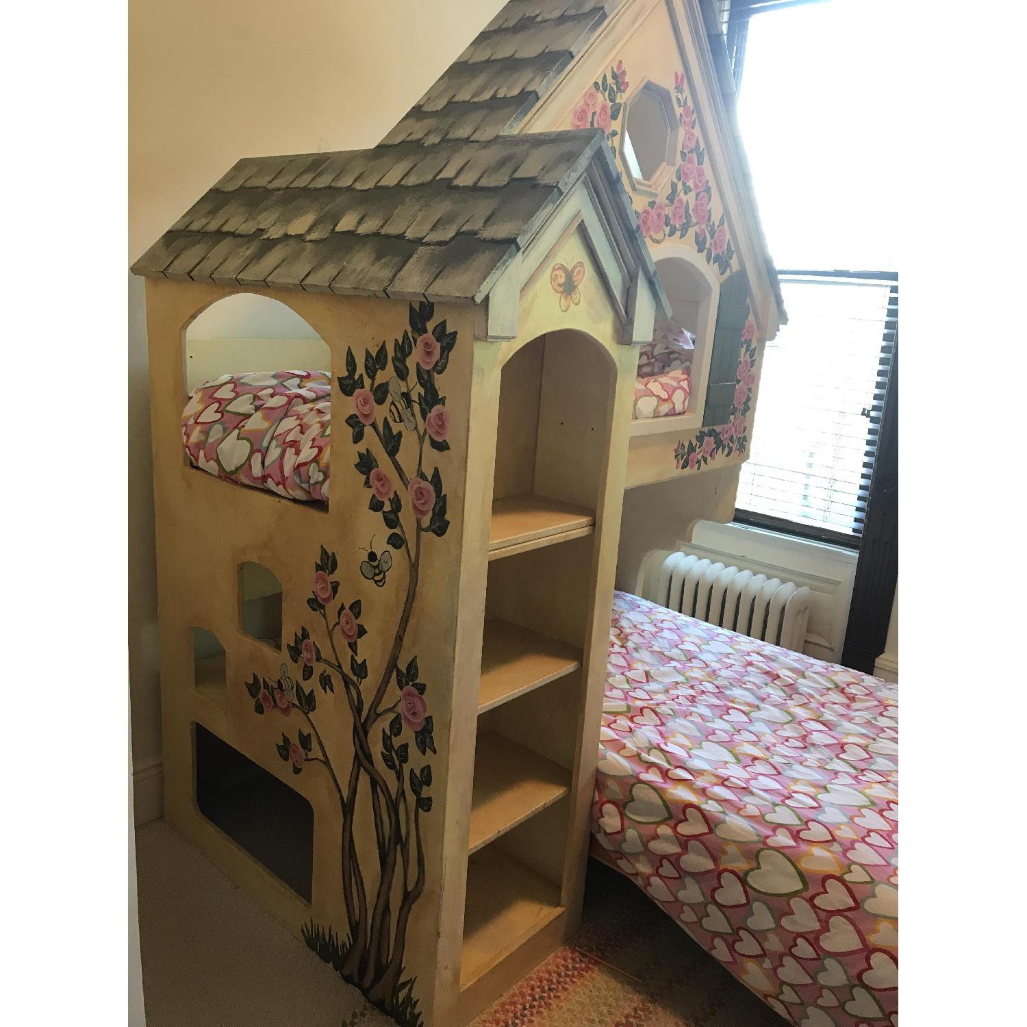 Handmade Treehouse Girls Loft Bed - AptDeco