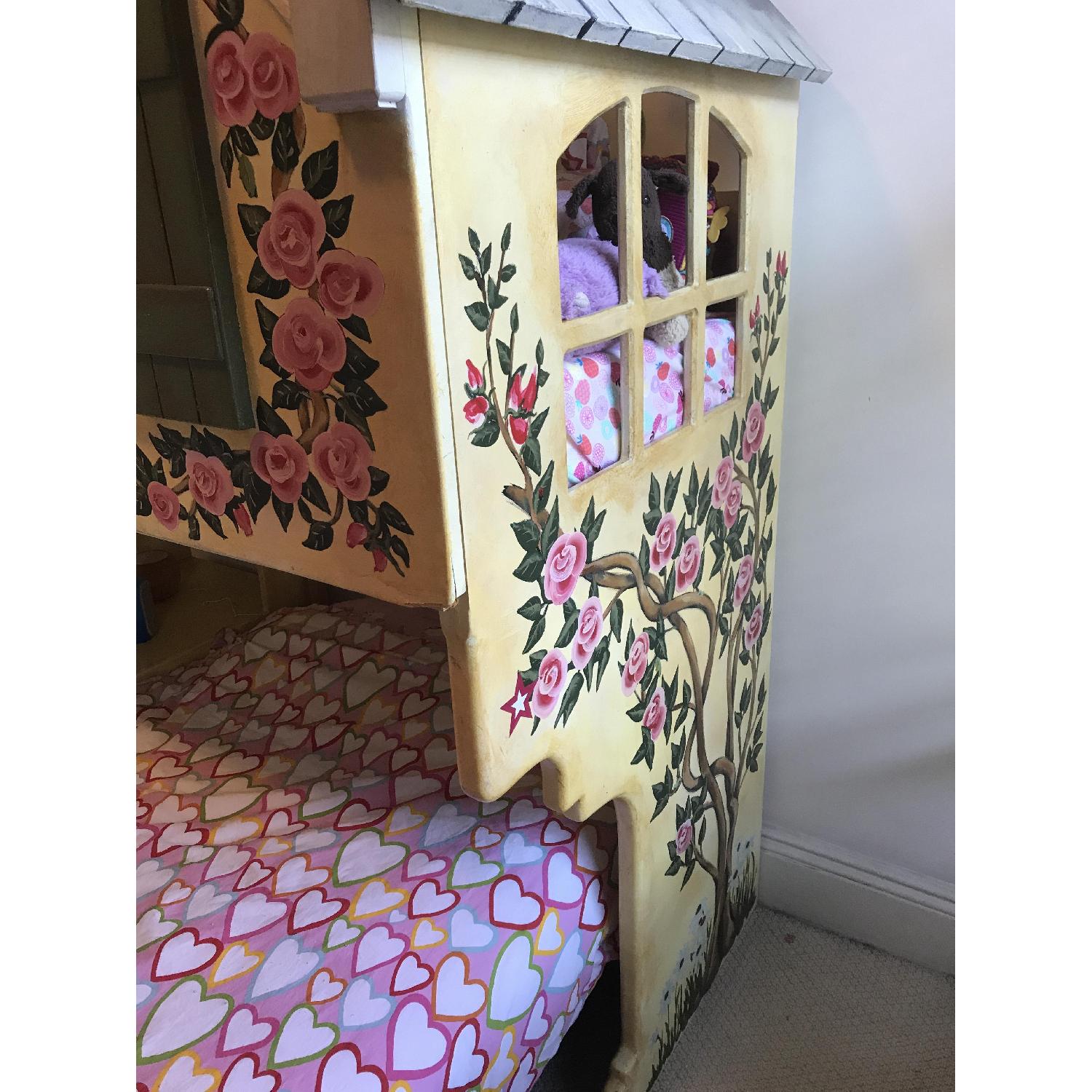 Handmade Treehouse Girls Loft Bed - AptDeco