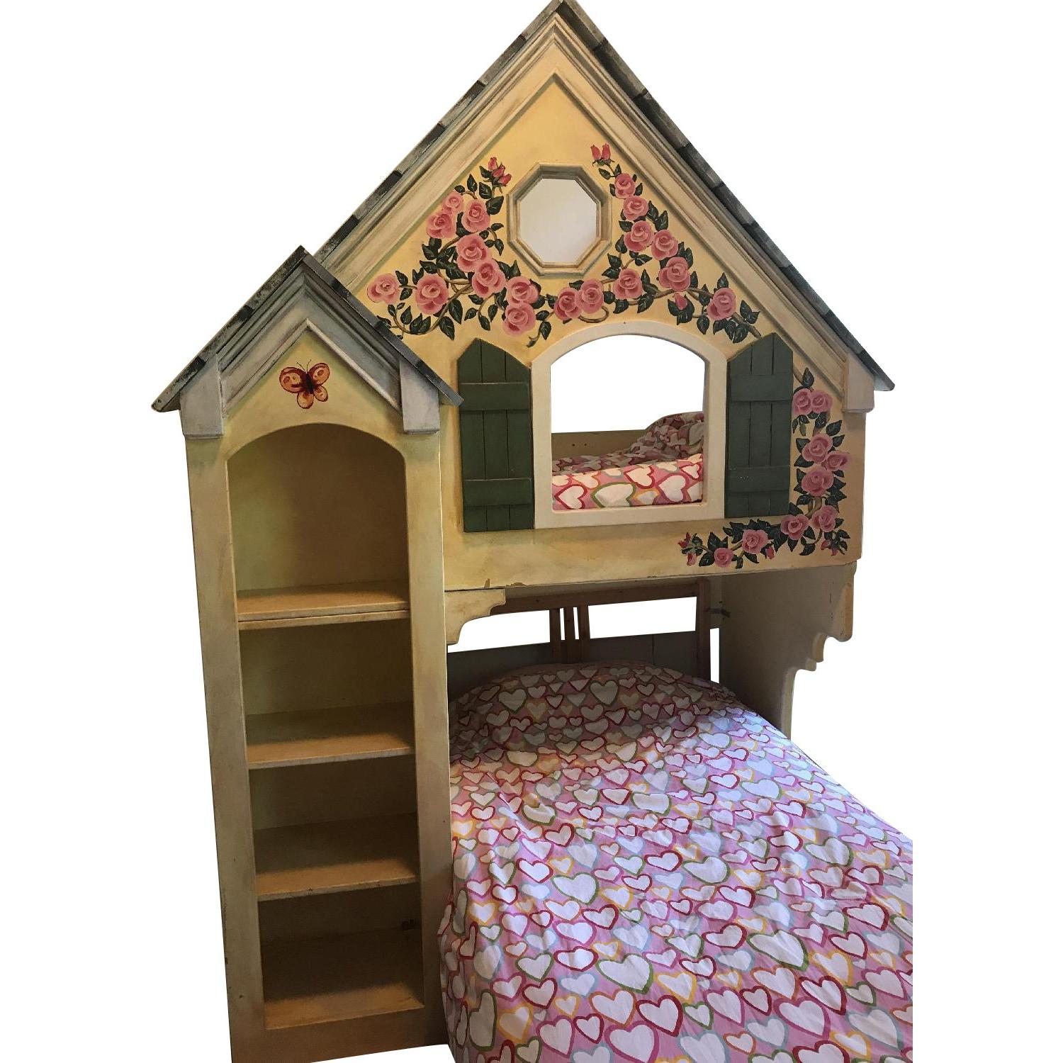 Handmade Treehouse Girls Loft Bed - AptDeco