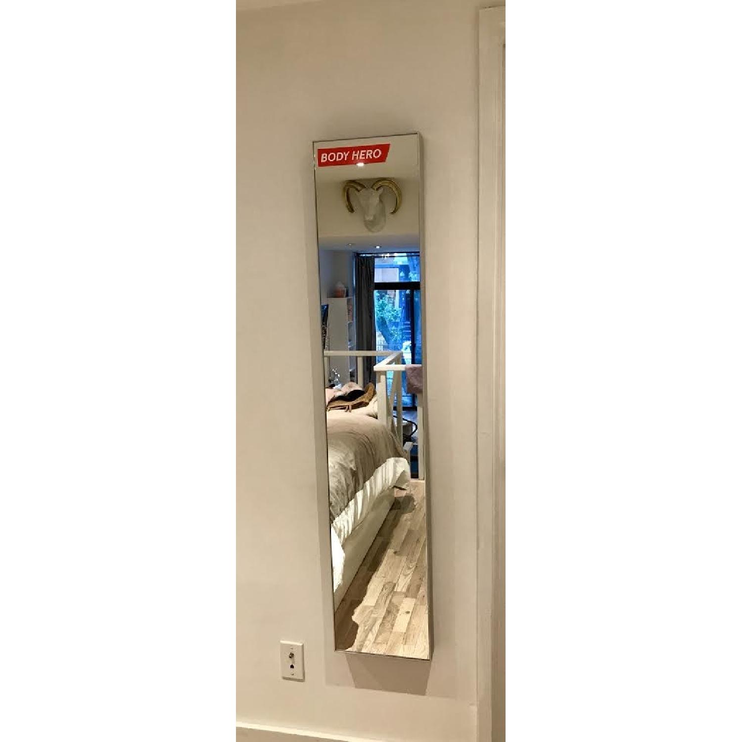 CB2 Infinity Narrow Silver Mirror - AptDeco