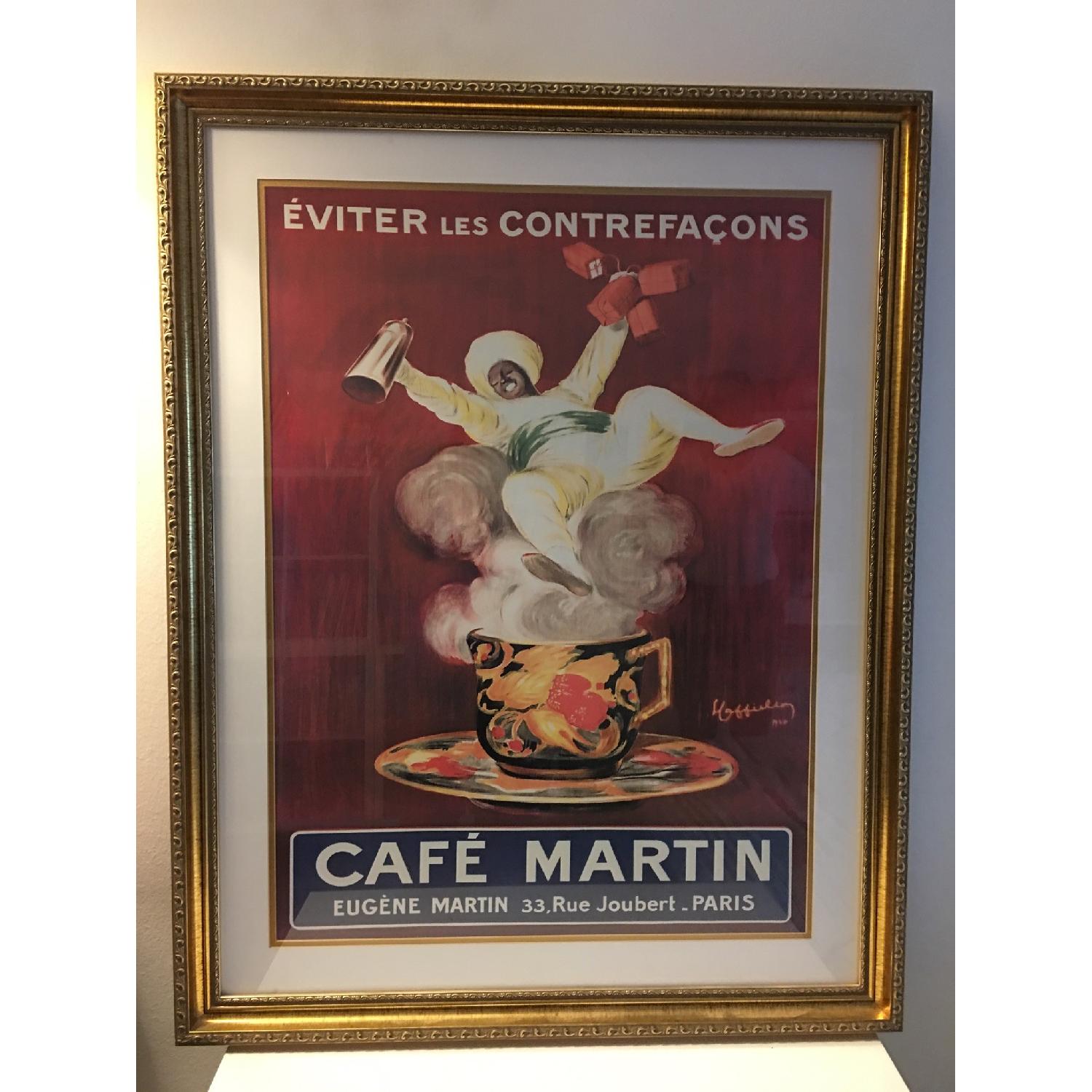 Vintage Cafe Martin 1920s French Poster - AptDeco
