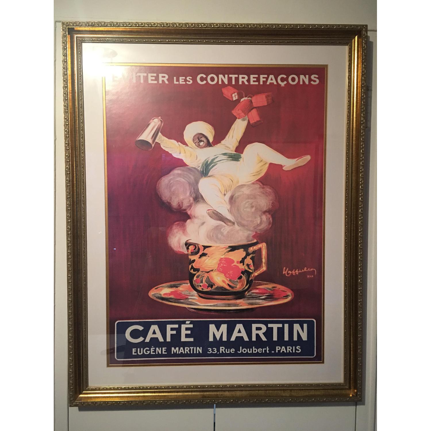 Vintage Cafe Martin 1920s French Poster - AptDeco