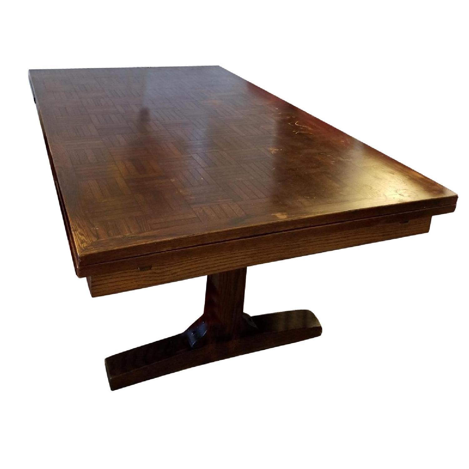 Solid Wood Extension Dining Table - AptDeco