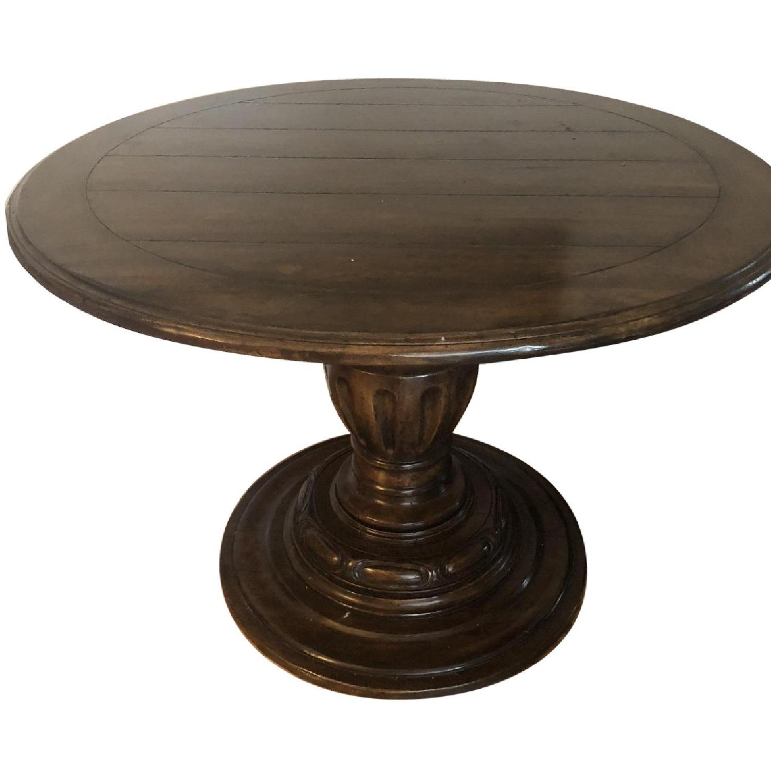 Lillian August Round Pedestal Base Dining Table - AptDeco