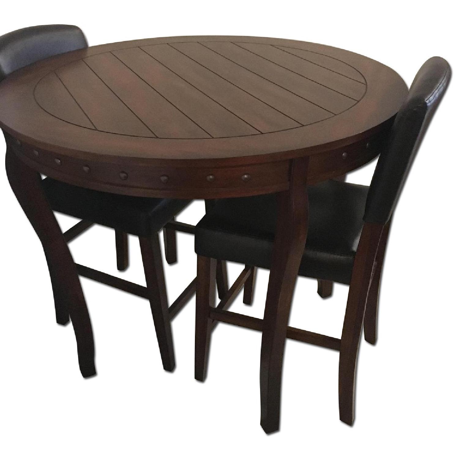 Pub Style Kitchen Table w/ 4 Stools - AptDeco